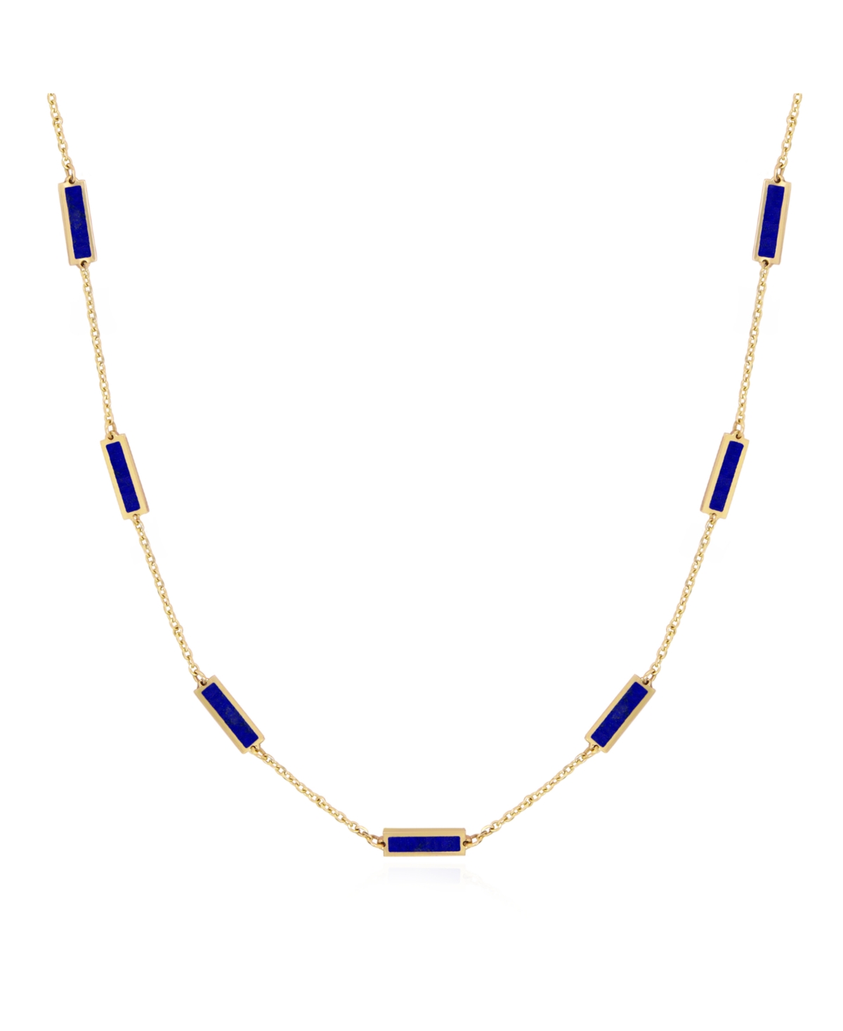 Click here for The Lovery Lapis Bar Chain Necklace 14K Gold prices