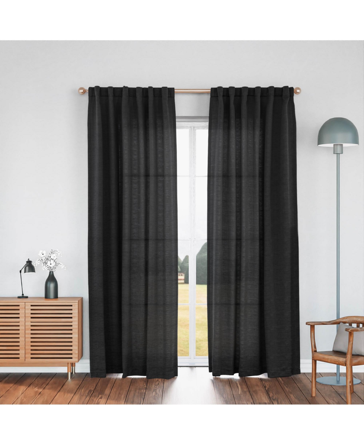 Click here for Awesome Home Cotton Blend Light Filtering Back Tab... prices