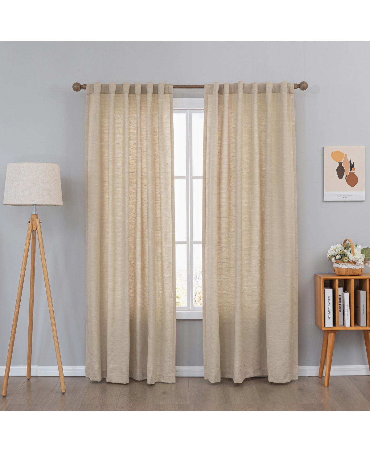 Click here for Awesome Home Cotton Blend Light Filtering Back Tab... prices