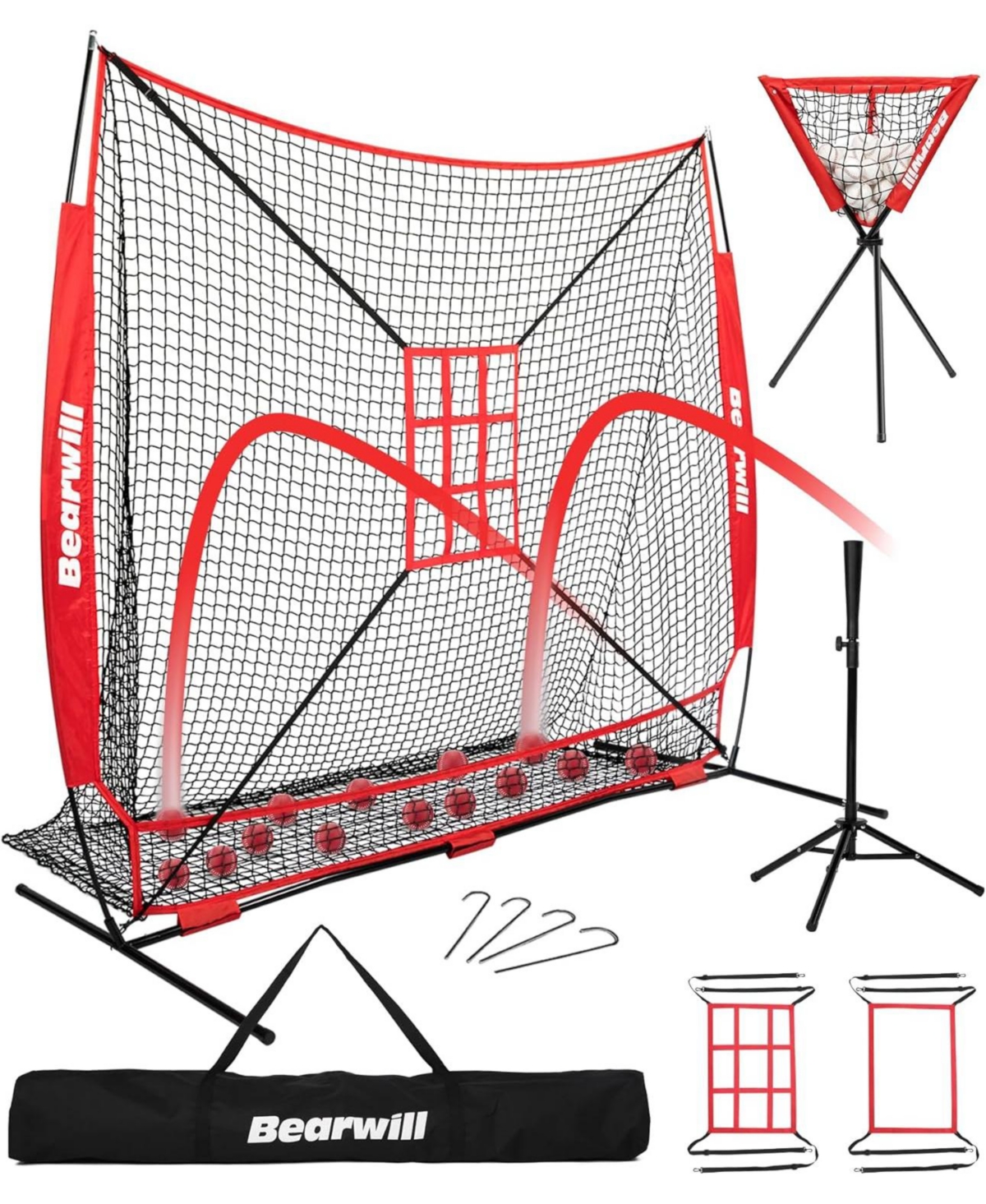 Click here for Bearwill 7x7ft Baseball & Softball Net - Pitching... prices
