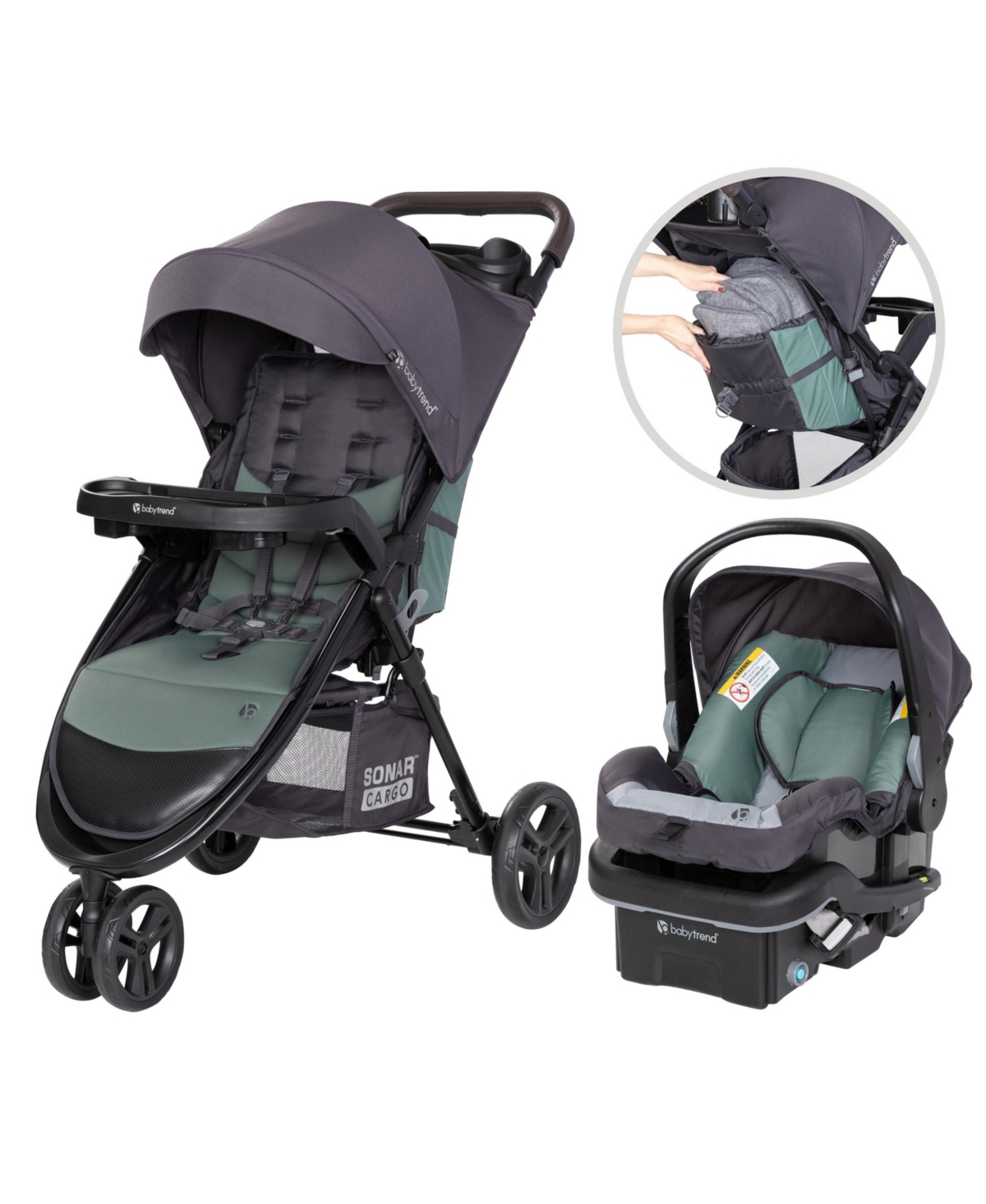 Click here for Baby Trend Baby Sonar Cargo 3-Wheel Travel System-... prices