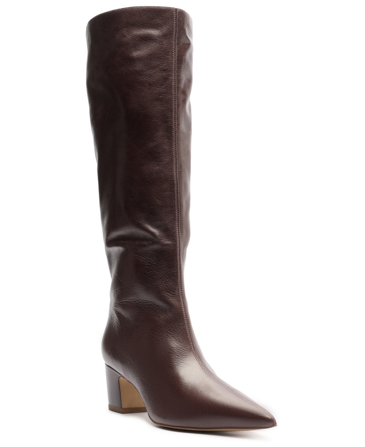 Click here for Arezzo Womens Julie Mid Block Heel Knee Boots - Gr... prices