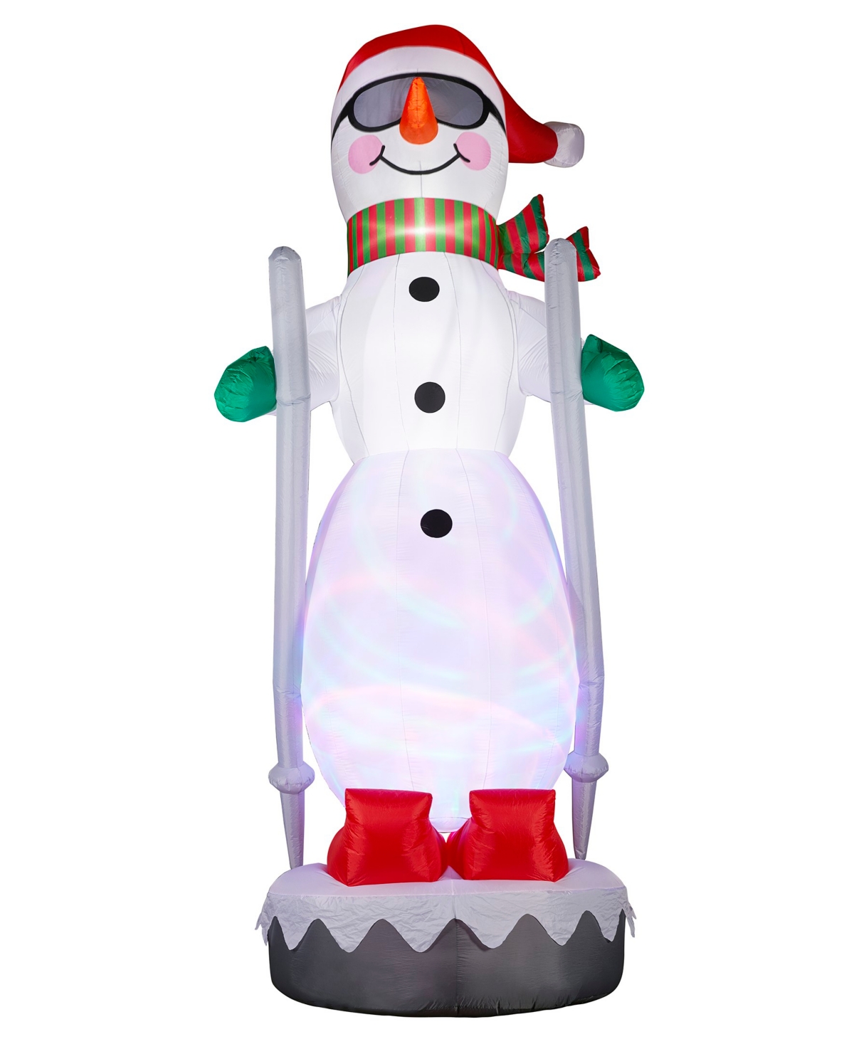 Click here for Glitzhome 20 Giant Disco Lighted Inflatable Skiing... prices