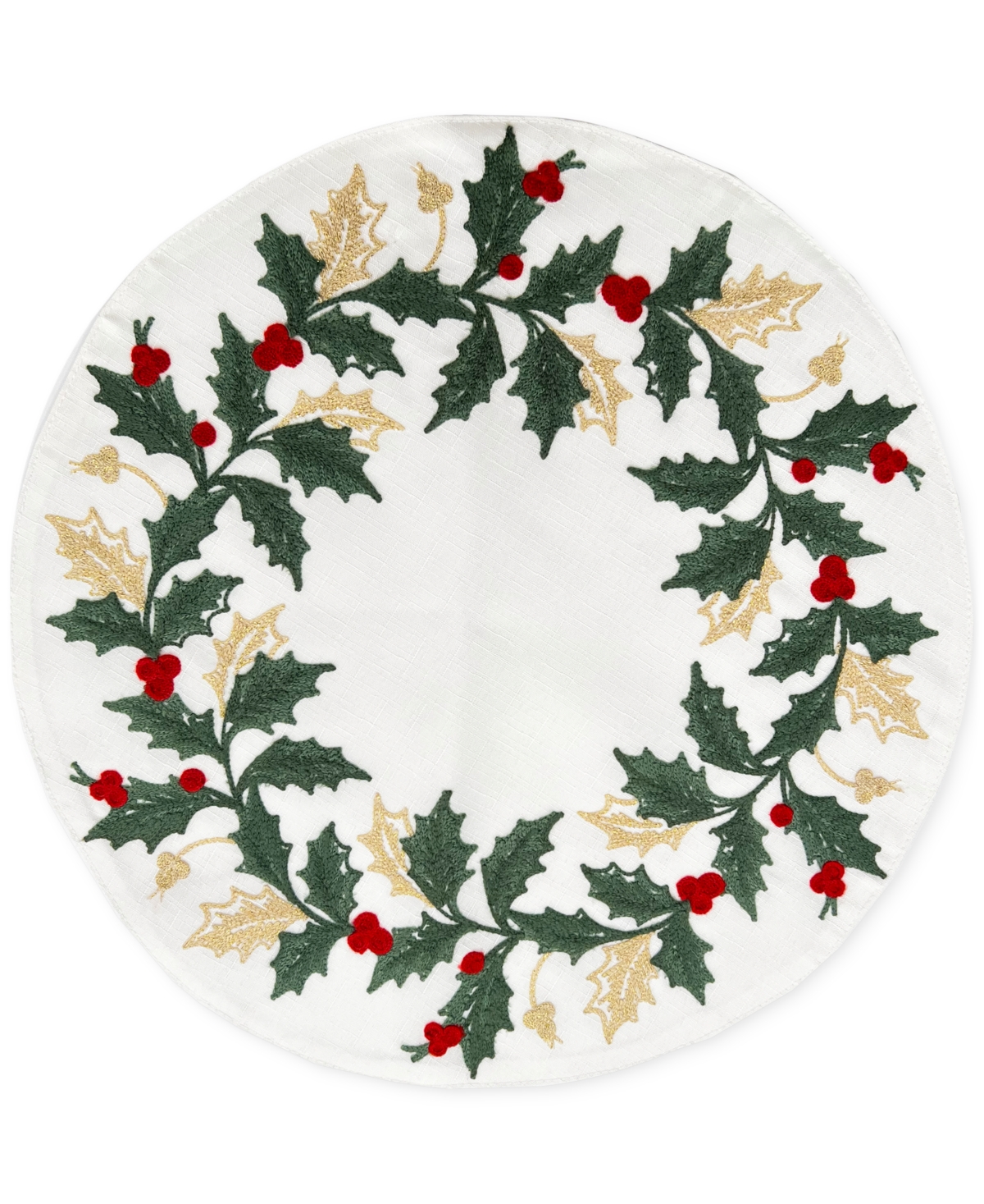 Click here for Lenox Holiday Embroidered Placemat  16 - White prices