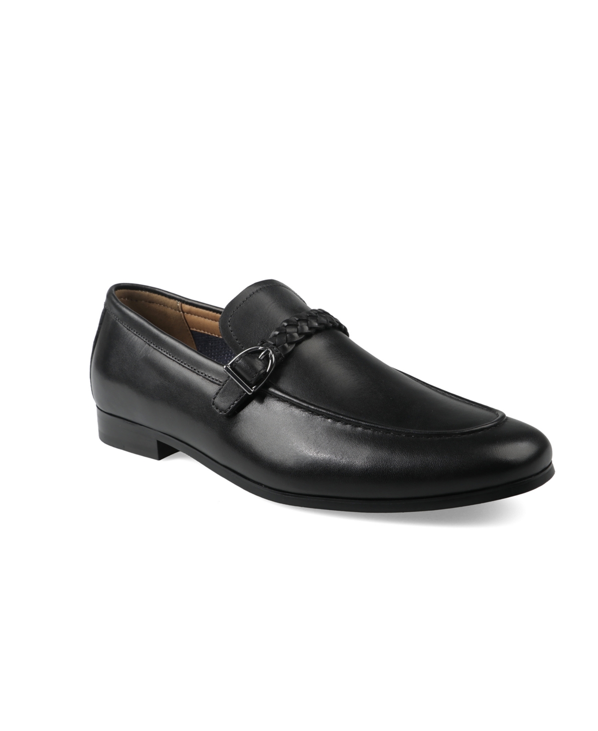 Click here for Bar Iii Mens Johnniey Leather Block Heel Loafers... prices