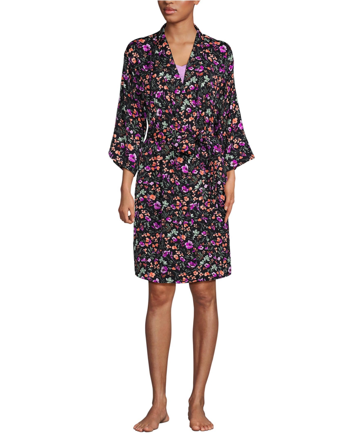 Click here for Lands End Womens Matte Satin 2 Piece Pajama Set -... prices