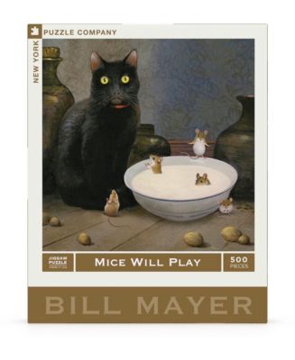 New York Puzzle Company Mice Will Play 500 Piece Puzzle - Macy's