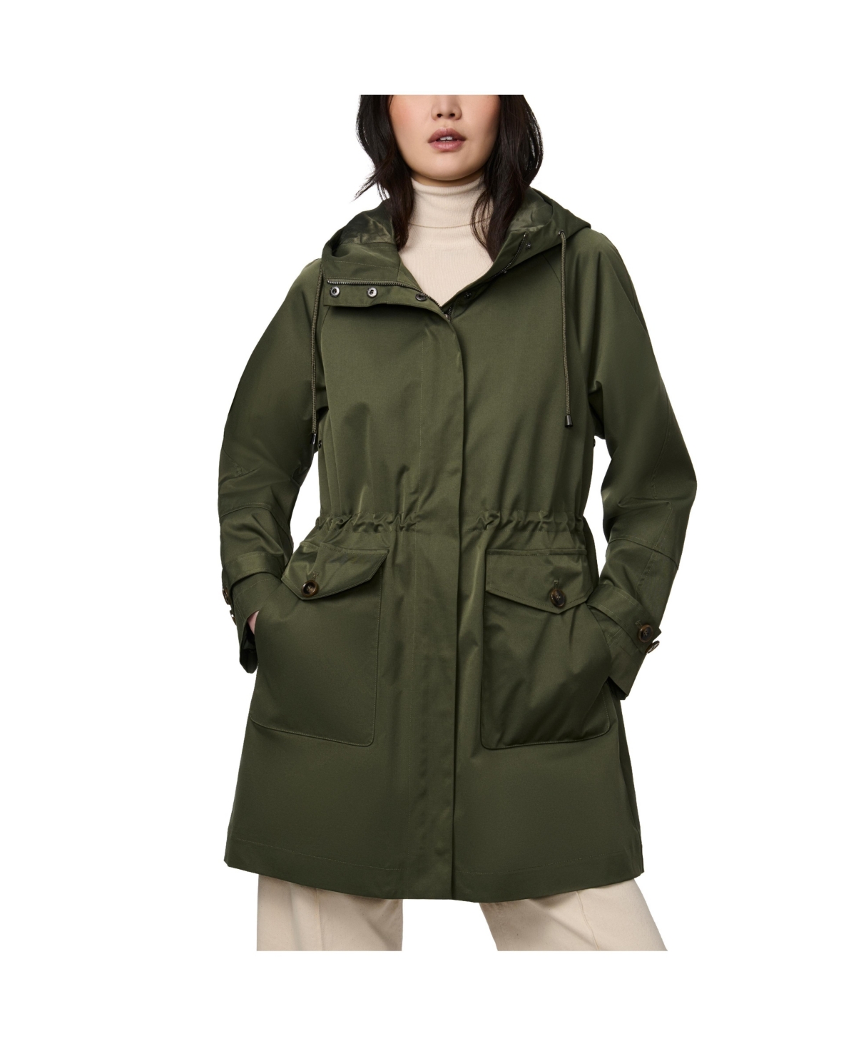 Click here for Bernardo Hooded Rain Anorak - Olive prices