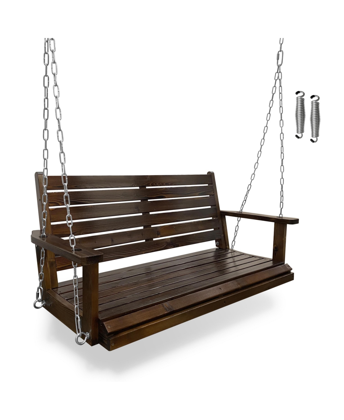 Click here for Mega Casa Wooden Porch Swing  Ergonomic Seat  Benc... prices