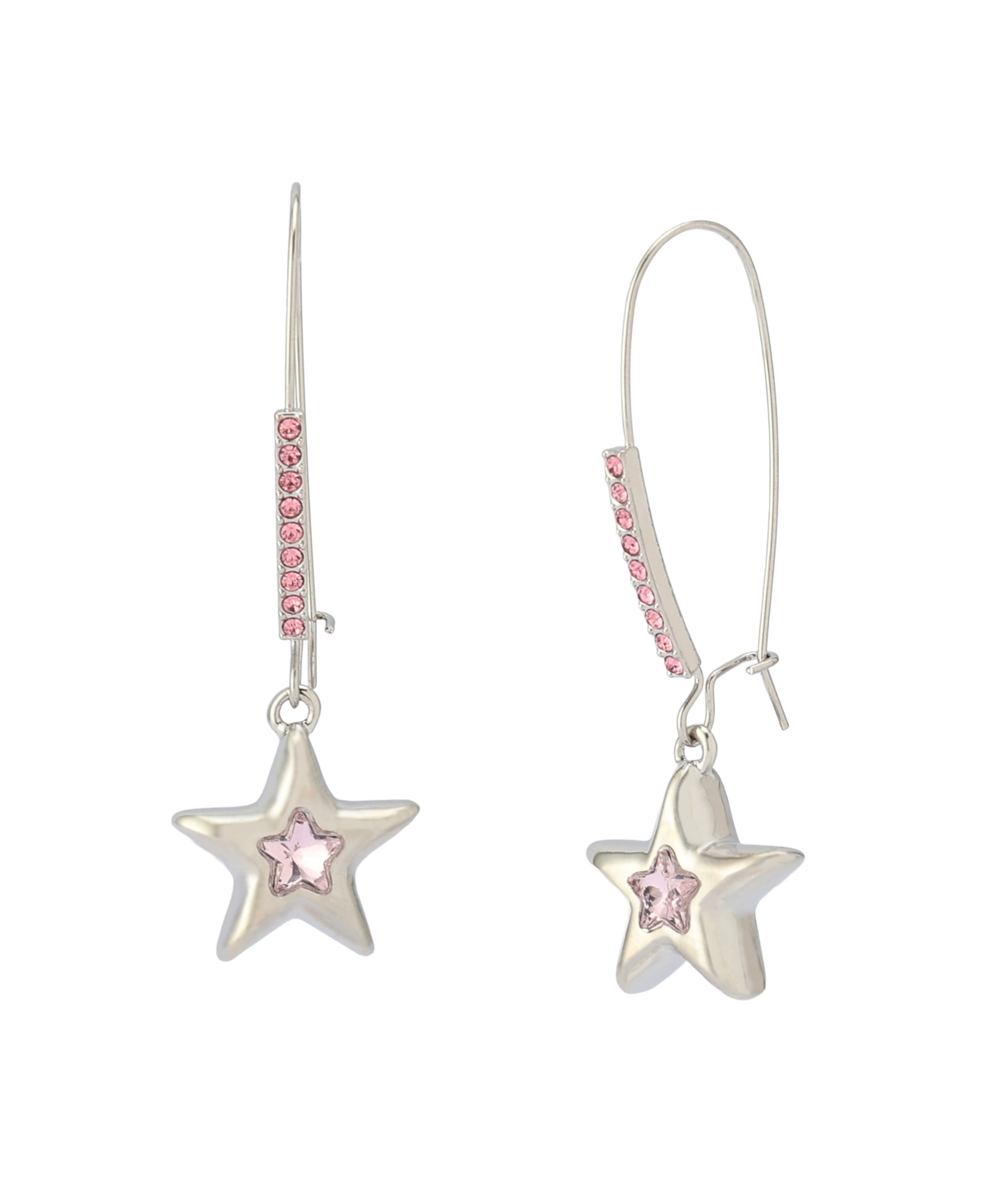 Click here for Betsey Johnson Faux Stone Star Dangle Earrings - P... prices