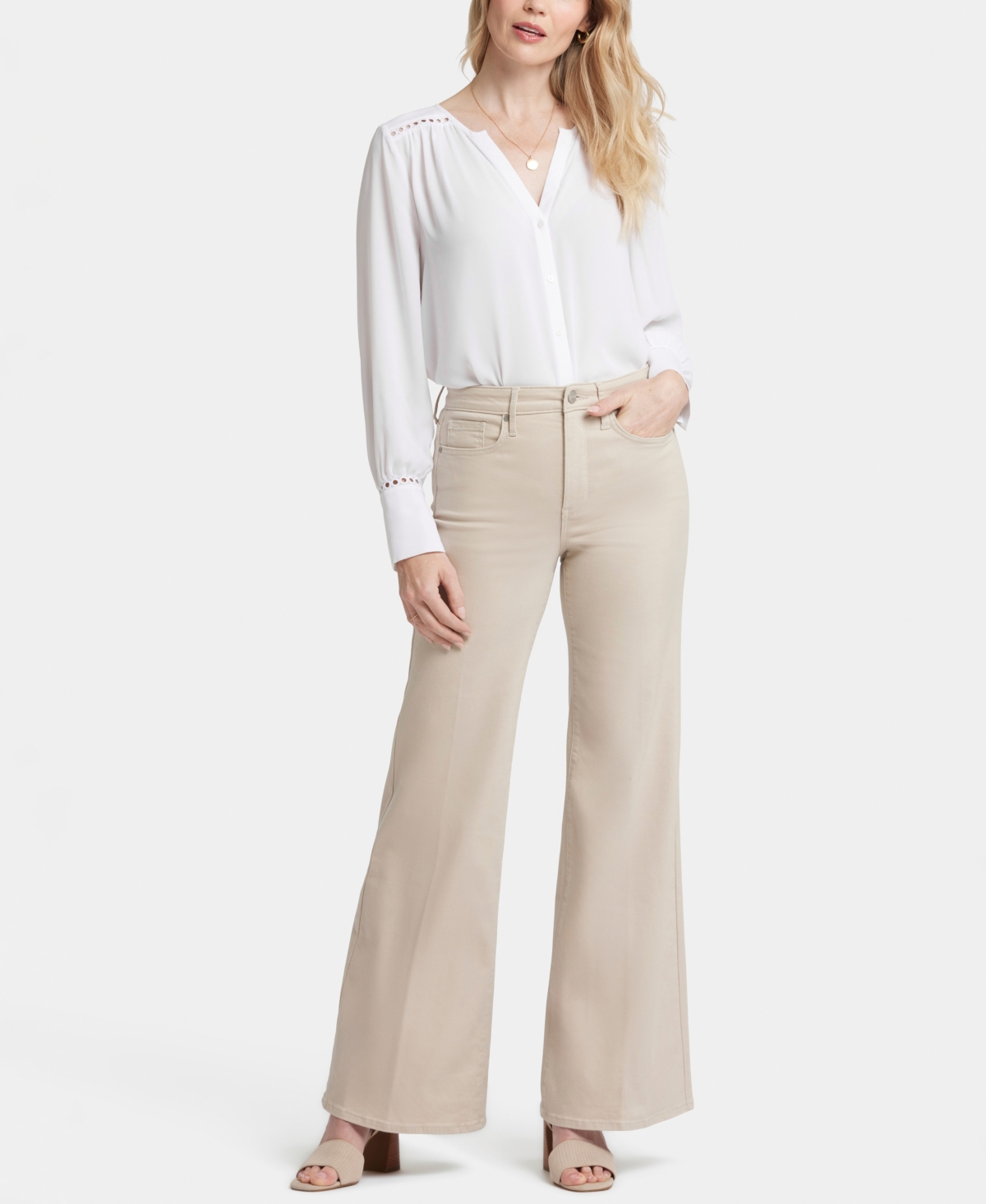 Click here for Nydj Petite Mia Palazzo Jeans - Feather prices