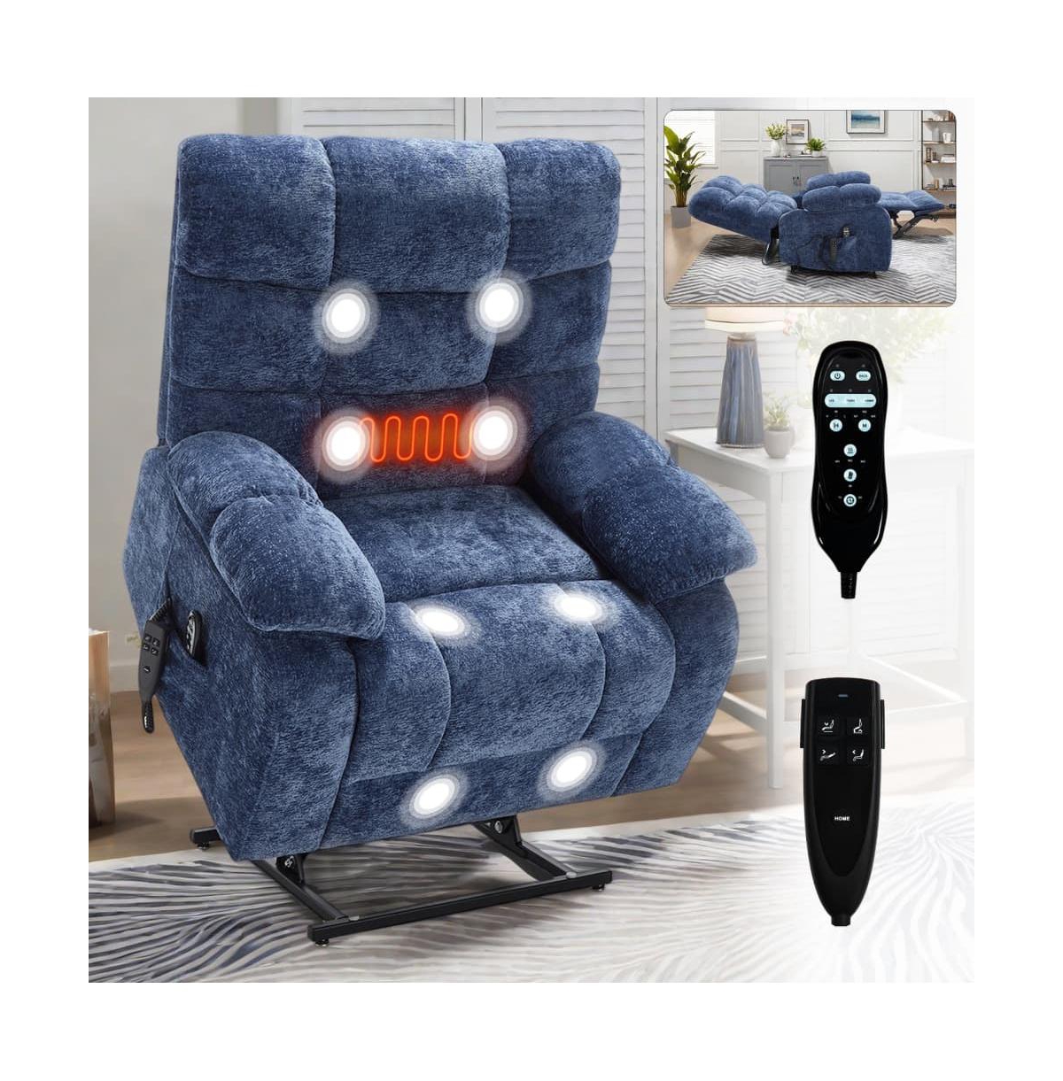 Click here for Maison Boucle Oversized Chenille Power Lift Chair... prices