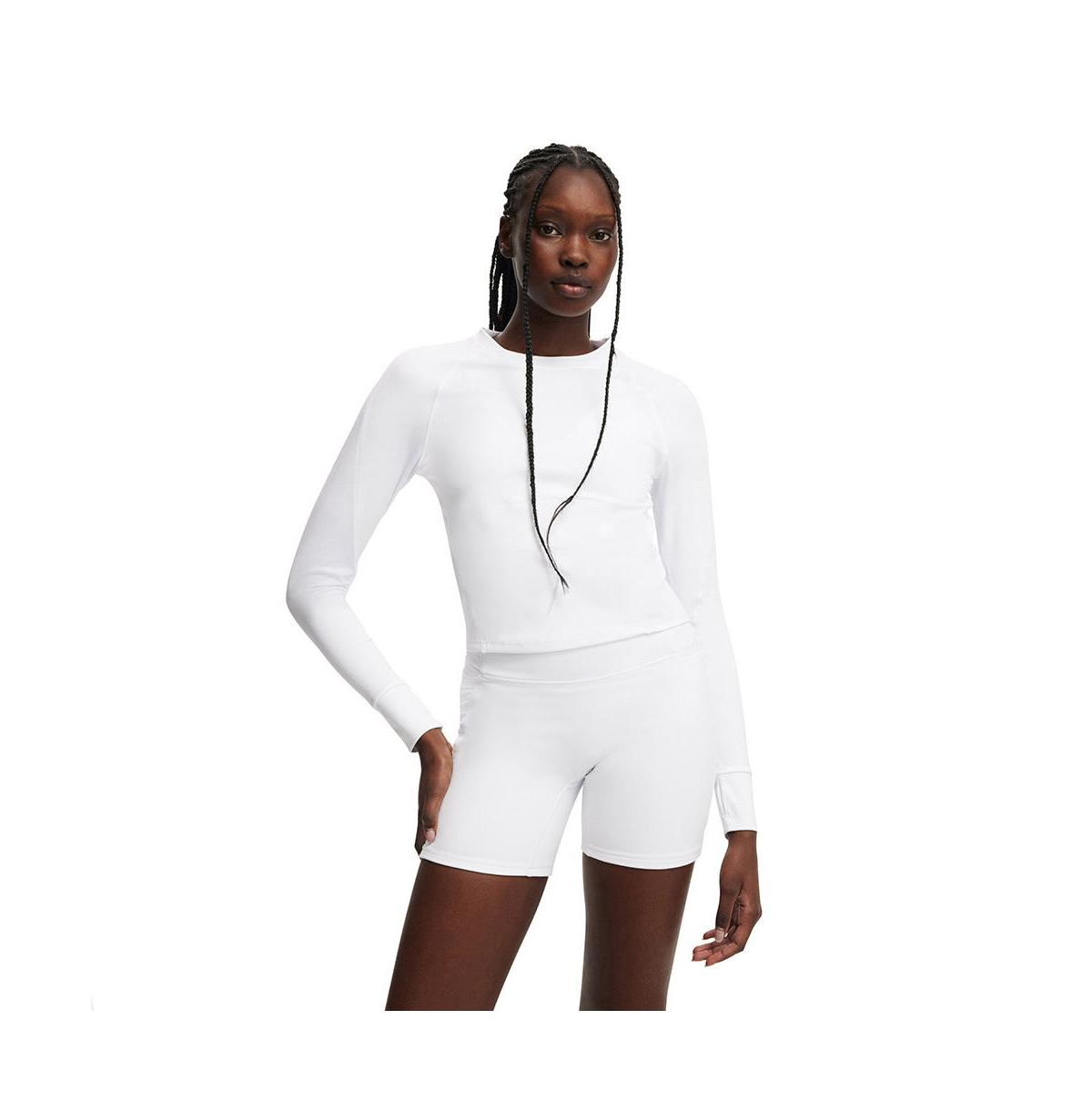 Click here for Cotton On Womens Active Workout Longsleeve - White prices