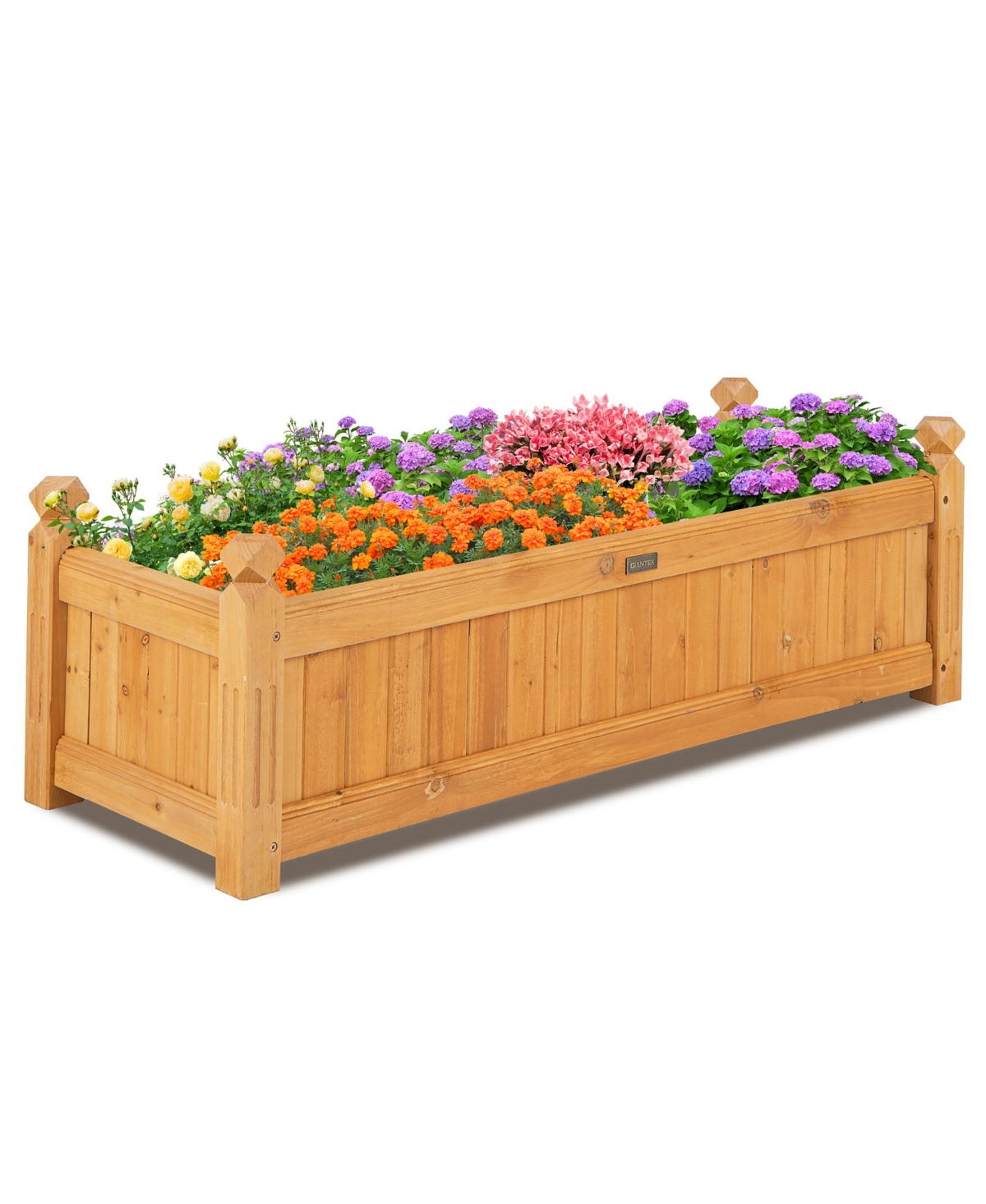 Click here for Gymax Patio Wooden Raised Garden Bed Rectangular G... prices