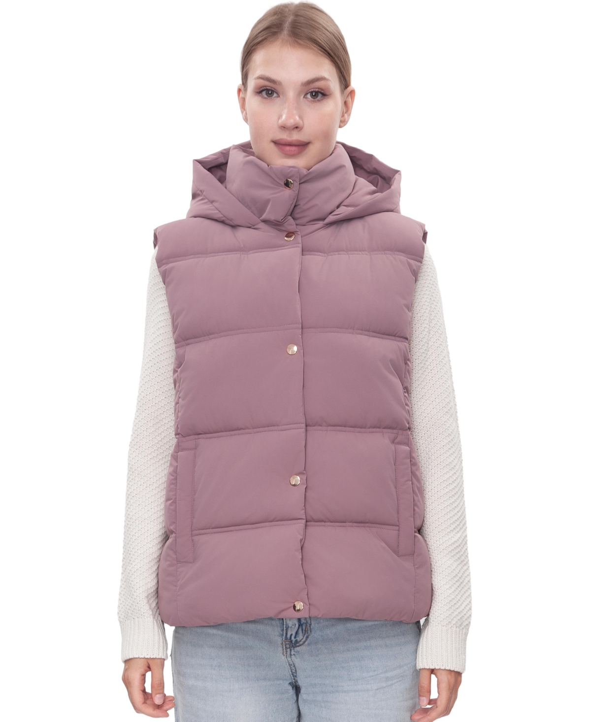 Click here for Rokka&Rolla Womens Midweight Puffer Vest - Mauve prices
