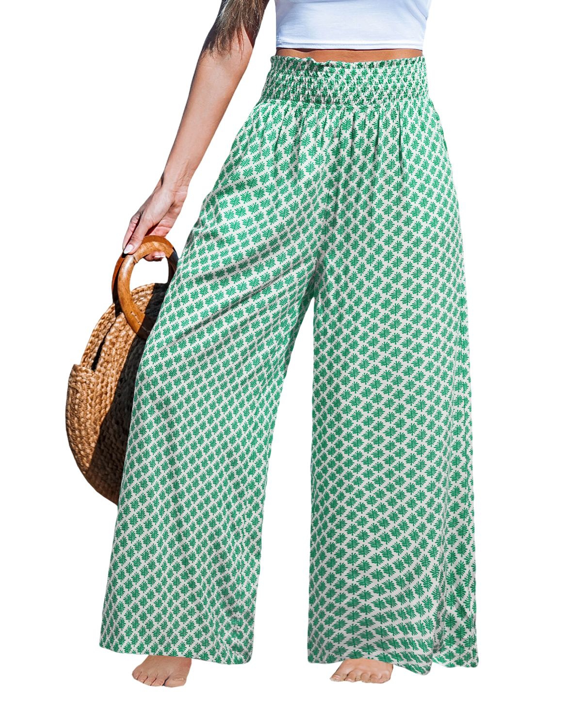 Click here for Cupshe Womens Casablanca Flow Ornate Pants - Light... prices