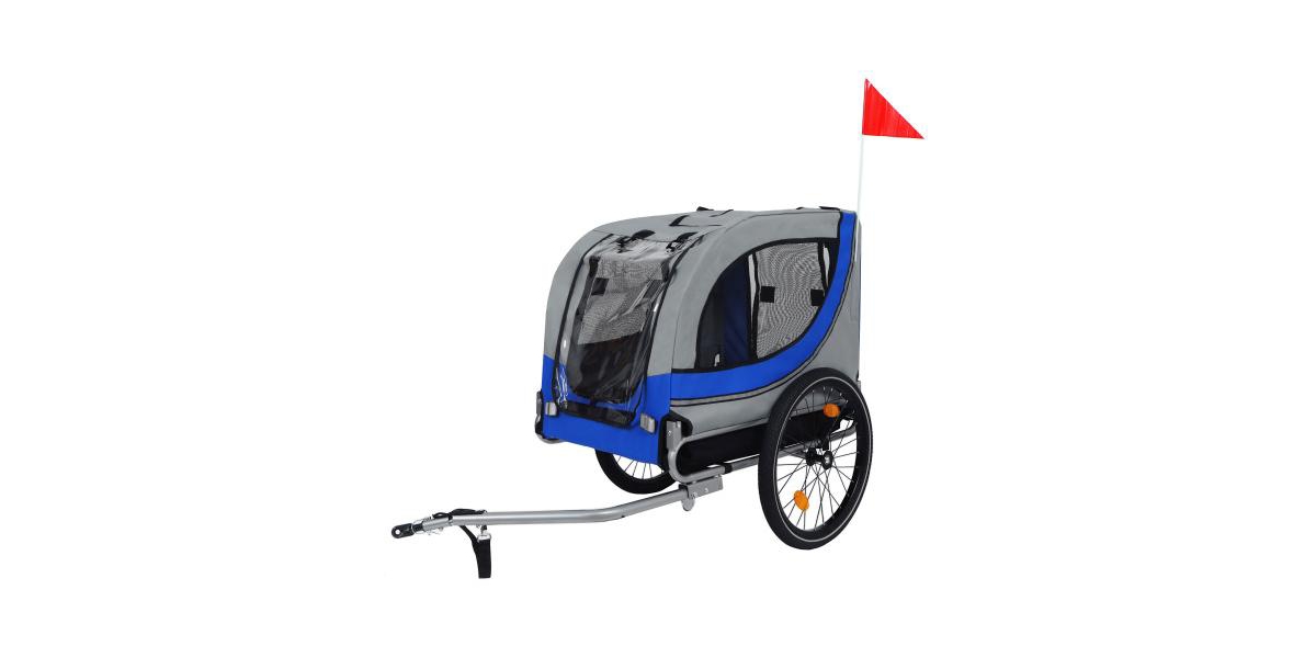 Click here for Aostirmotor Gray Blue Large Folding Bike Trailer f... prices