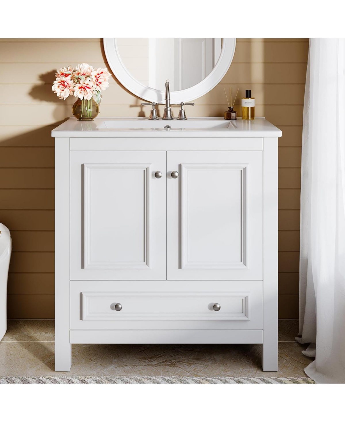 Click here for Tribesigns 30" Modern Bathroom Vanity with Si... prices