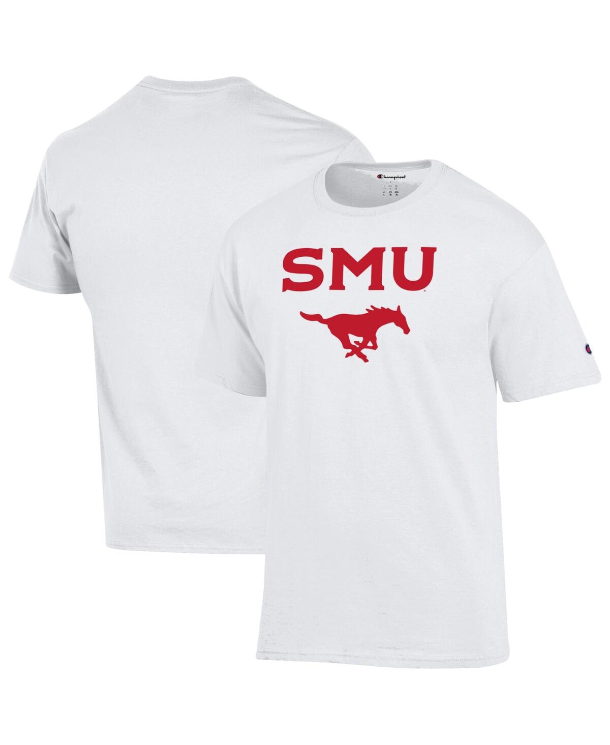 Click here for Champion Mens White Smu Mustangs Arched Logo T-Shi... prices