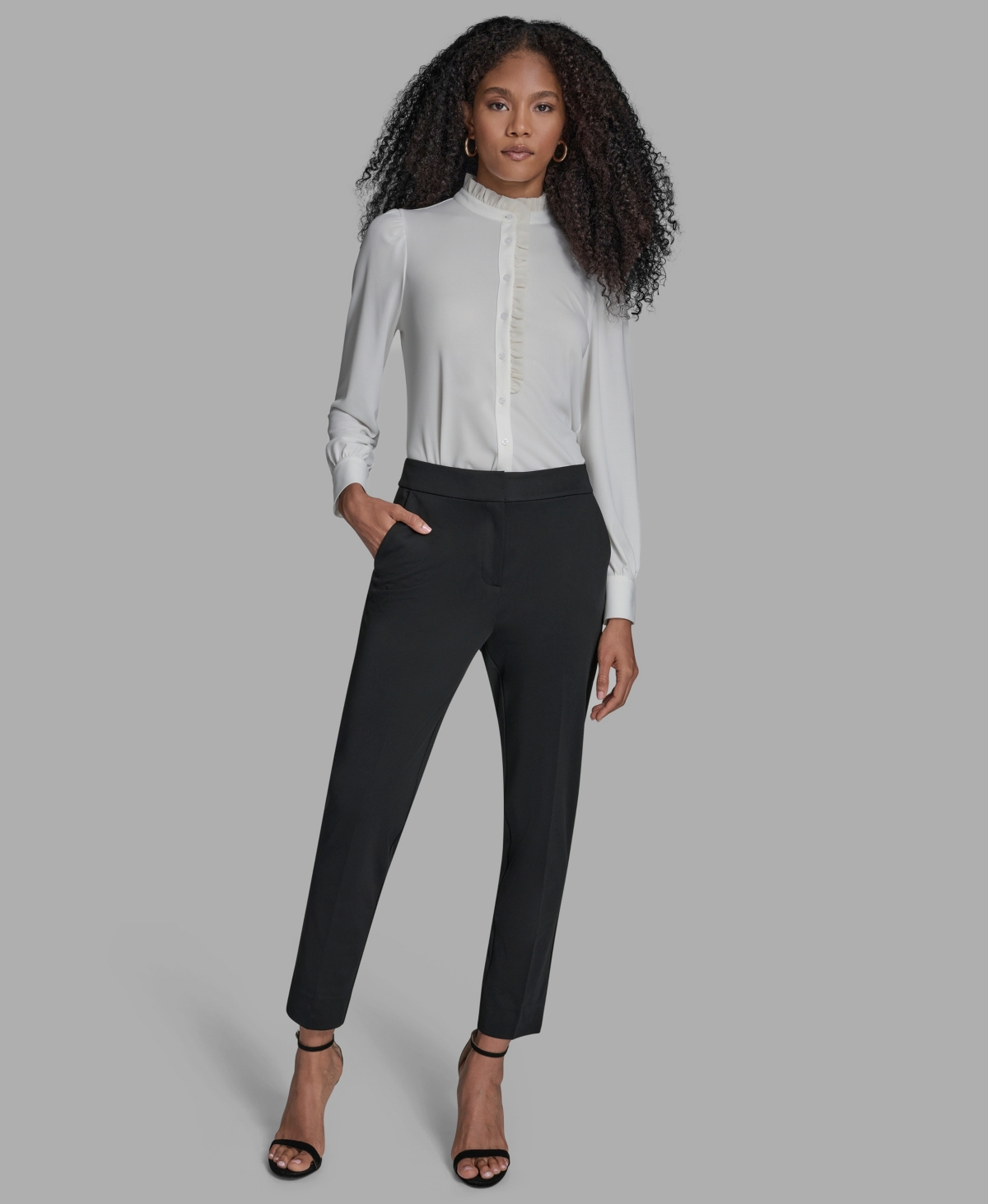 Click here for Bcbg Womens Slim Leg High Rise Pants - Black prices