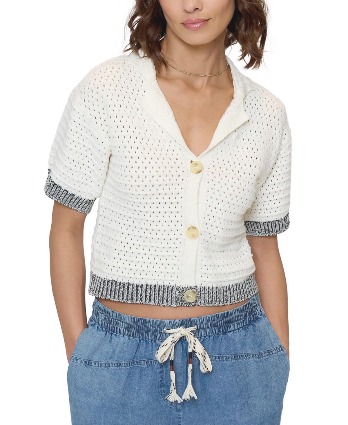 Click here for Central Park West Womens Junie Openstitch Polo - S... prices