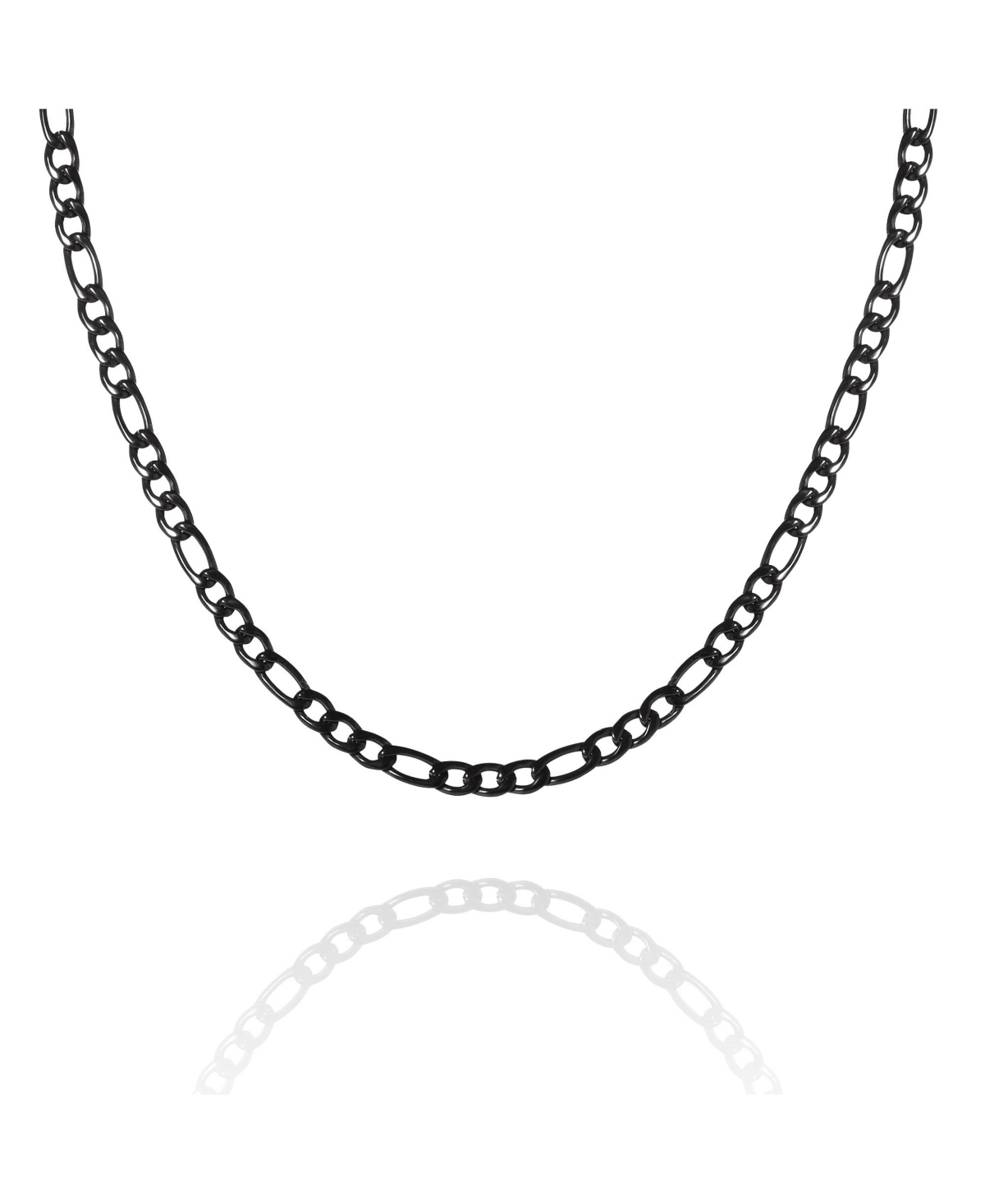 Click here for Lucky Brand Figaro Chain Necklace - 22 Chain - Bla... prices