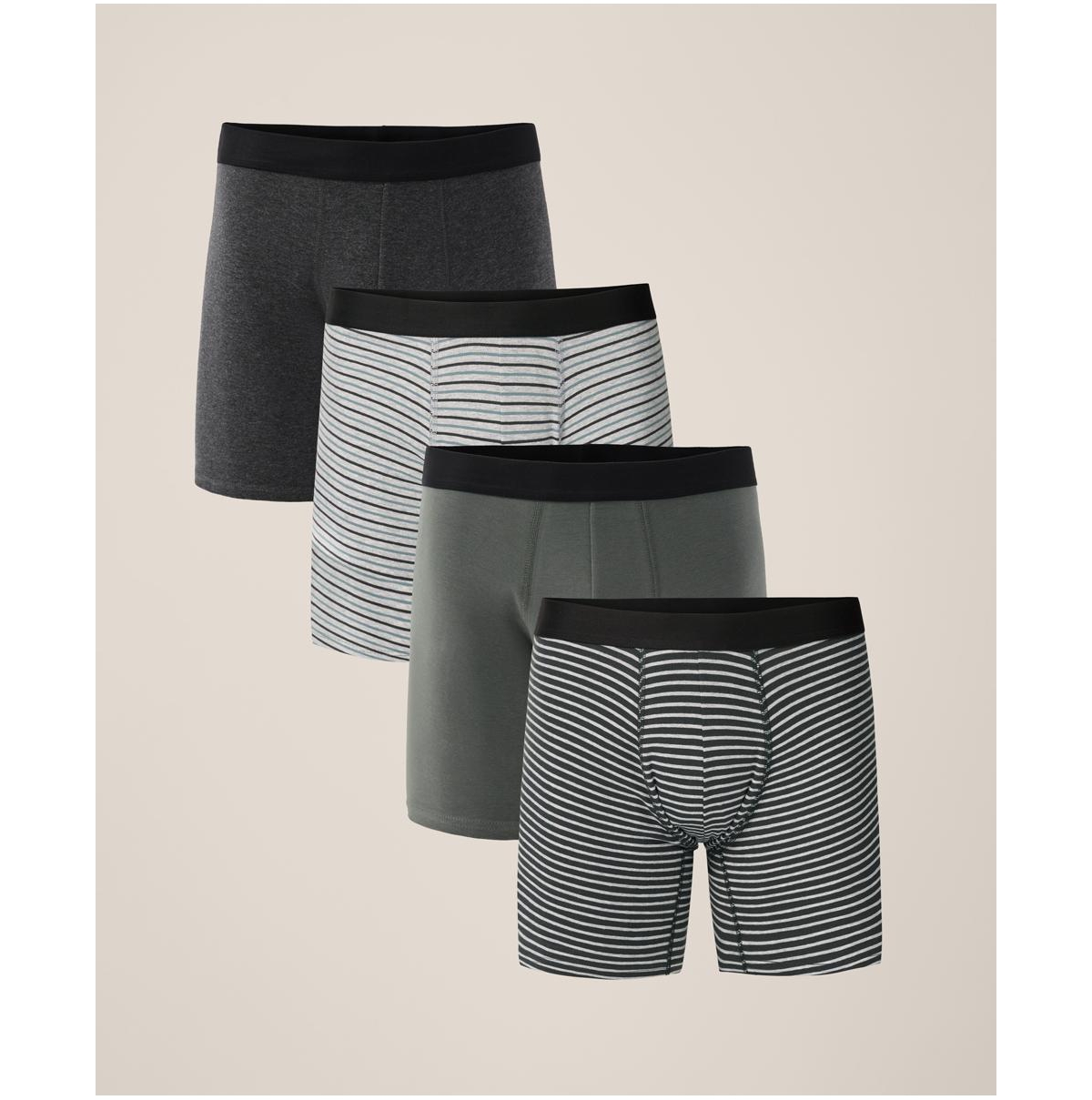 Click here for Pact Mens Everyday Extended Boxer Brief 4-Pack - M... prices