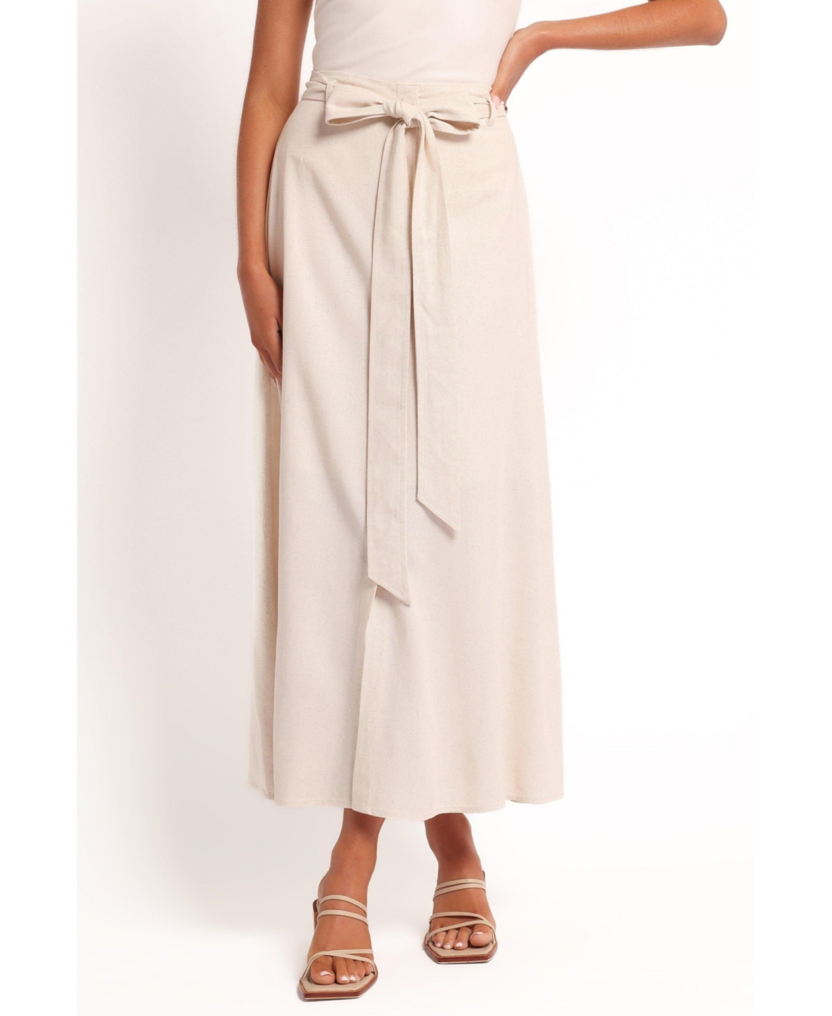 Click here for Petal and Pup Womens Xander Tie Waist Midi Skirt -... prices