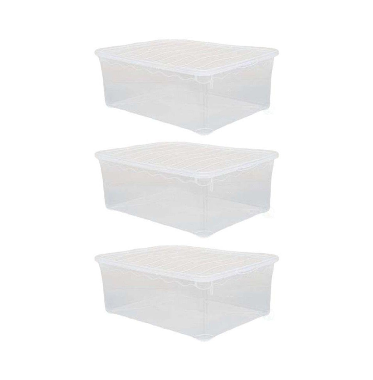 Click here for Basicwise Plastic Storage Container  Shoe box  Set... prices