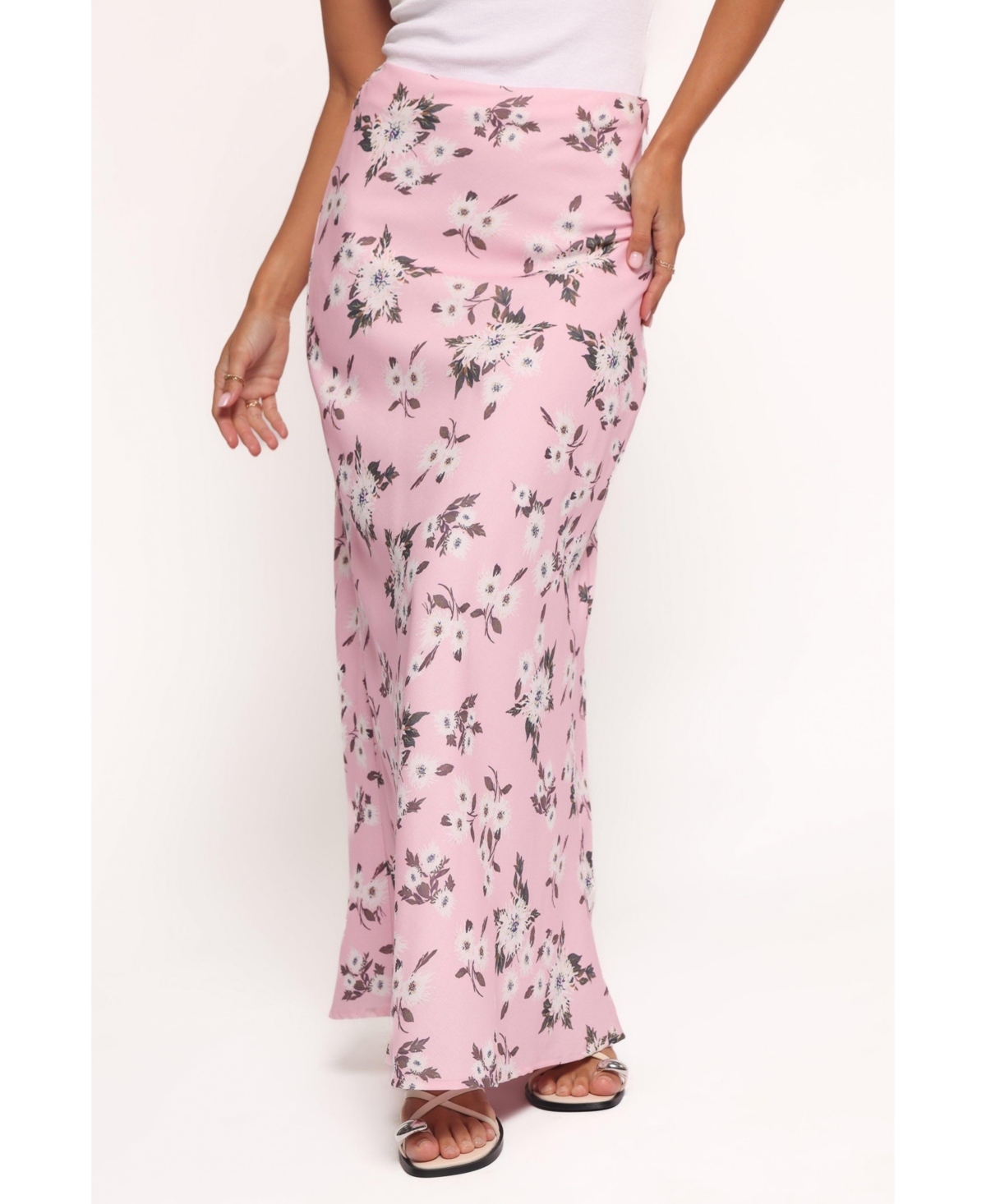 Click here for Petal and Pup Womens Evie Maxi Skirt - Pink Floral... prices