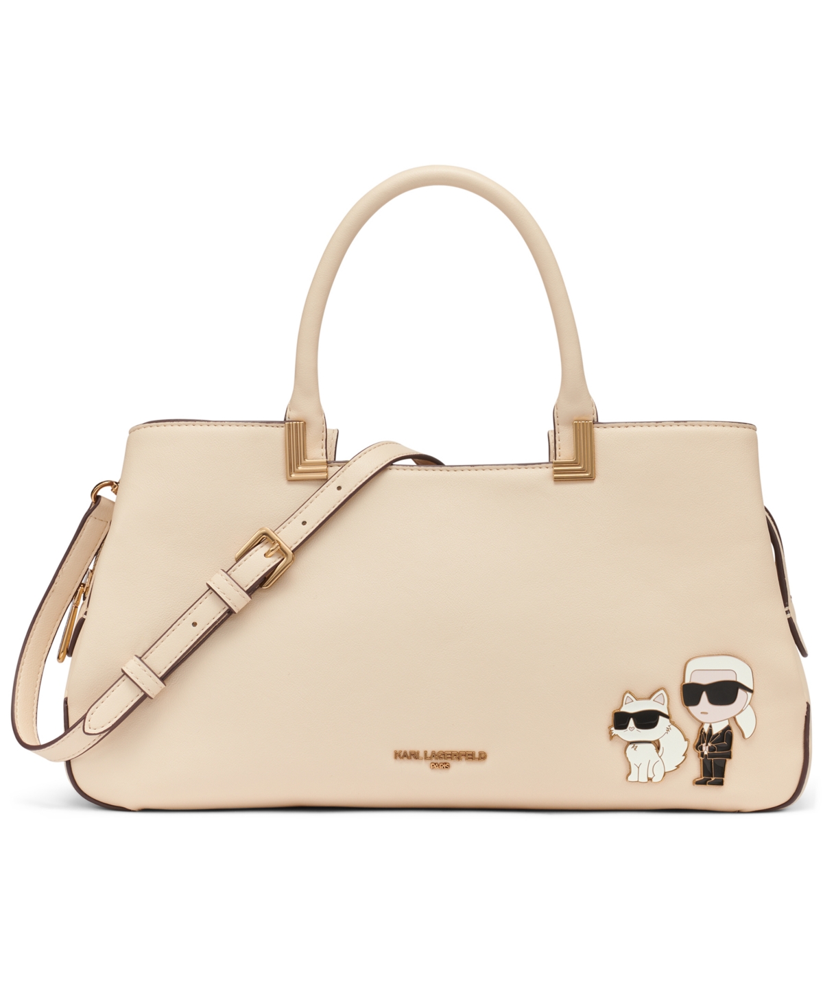 Click here for Karl Lagerfeld Paris Meribel Satchel Bag - Brie prices