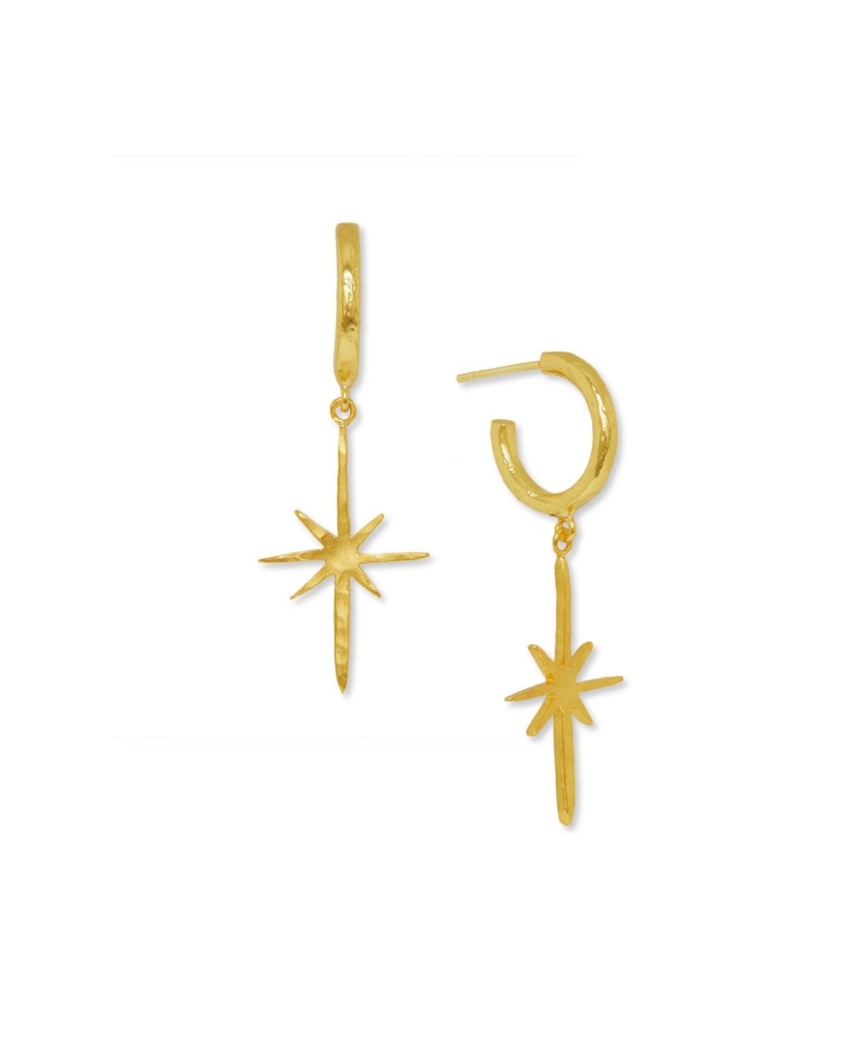 Ottoman Hands Northern Star Hoop Earrings