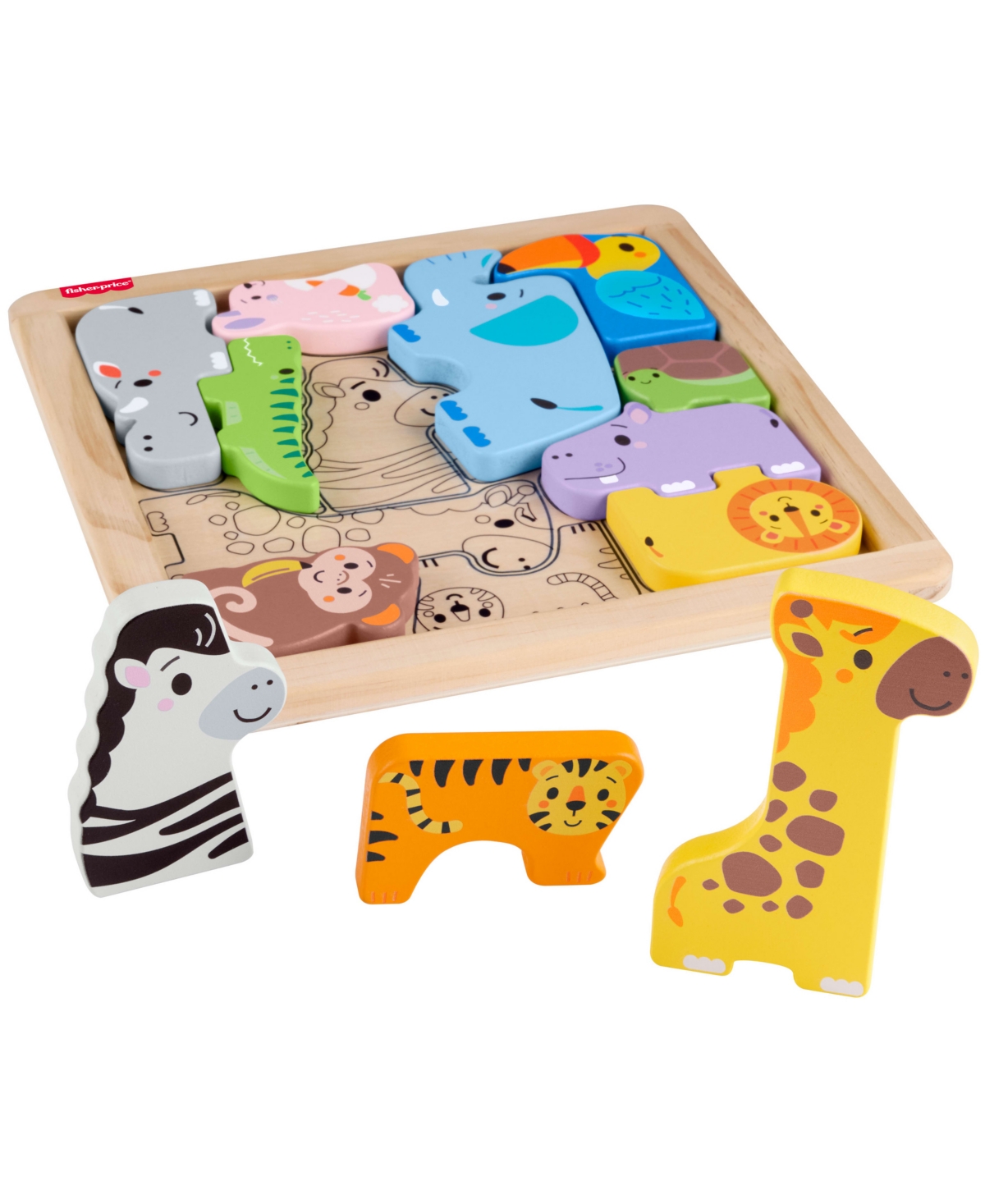 Click here for Fisher Price Wooden Animal Puzzle  Shape-Sorting A... prices
