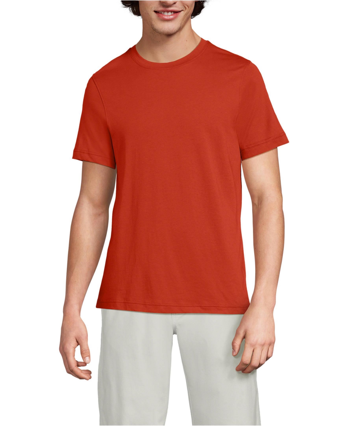 Click here for Lands End Mens Short Sleeve Cotton Supima Tee - Bo... prices