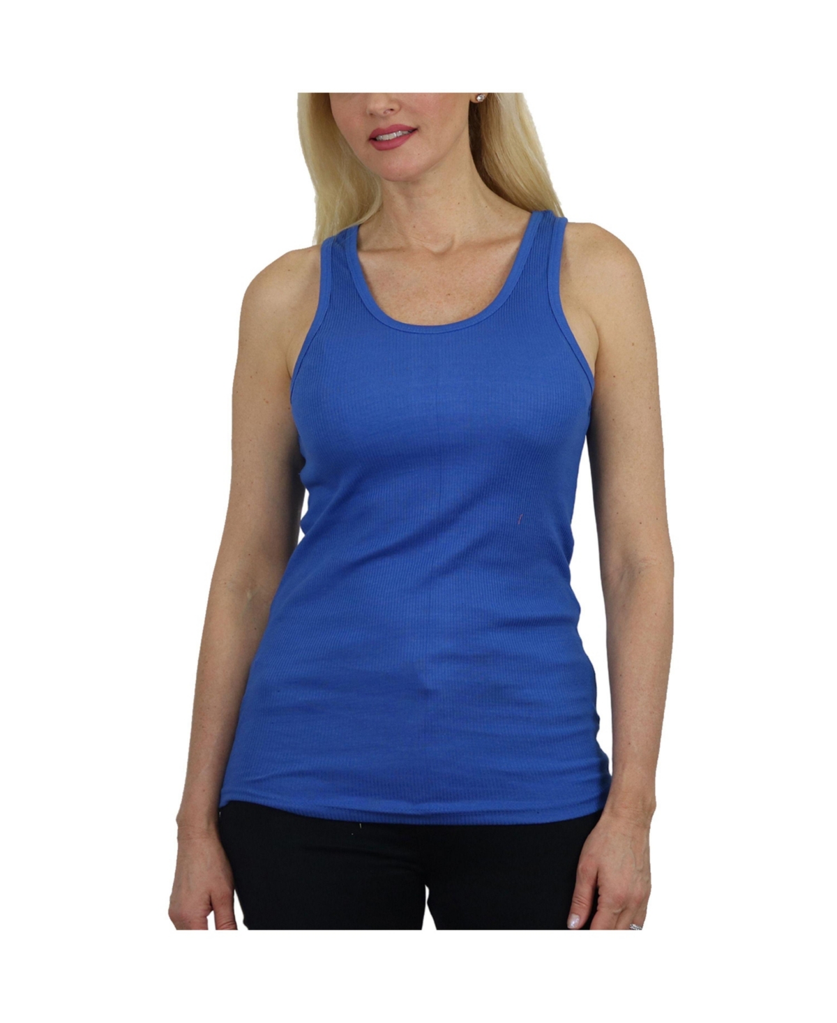 Click here for Galaxy By Harvic Womens Loose Fit Ribbed Tank Top... prices