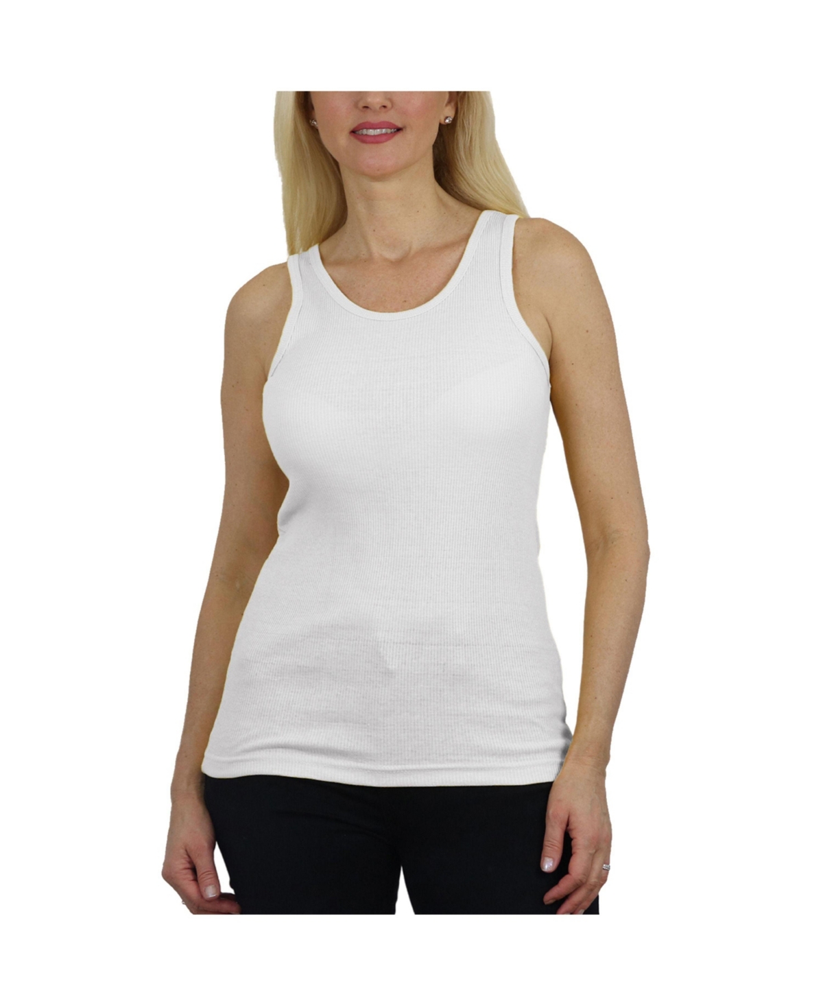 Click here for Galaxy By Harvic Womens Loose Fit Ribbed Tank Top... prices