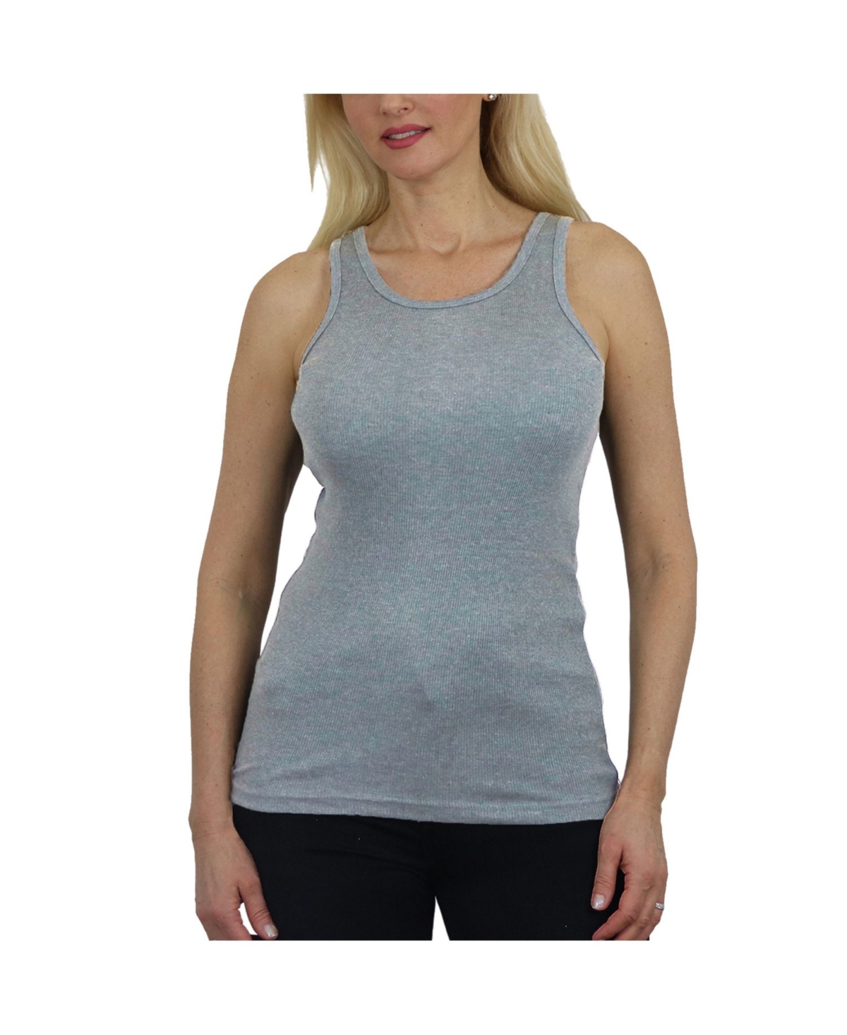 Click here for Galaxy By Harvic Womens Loose Fit Ribbed Tank Top... prices