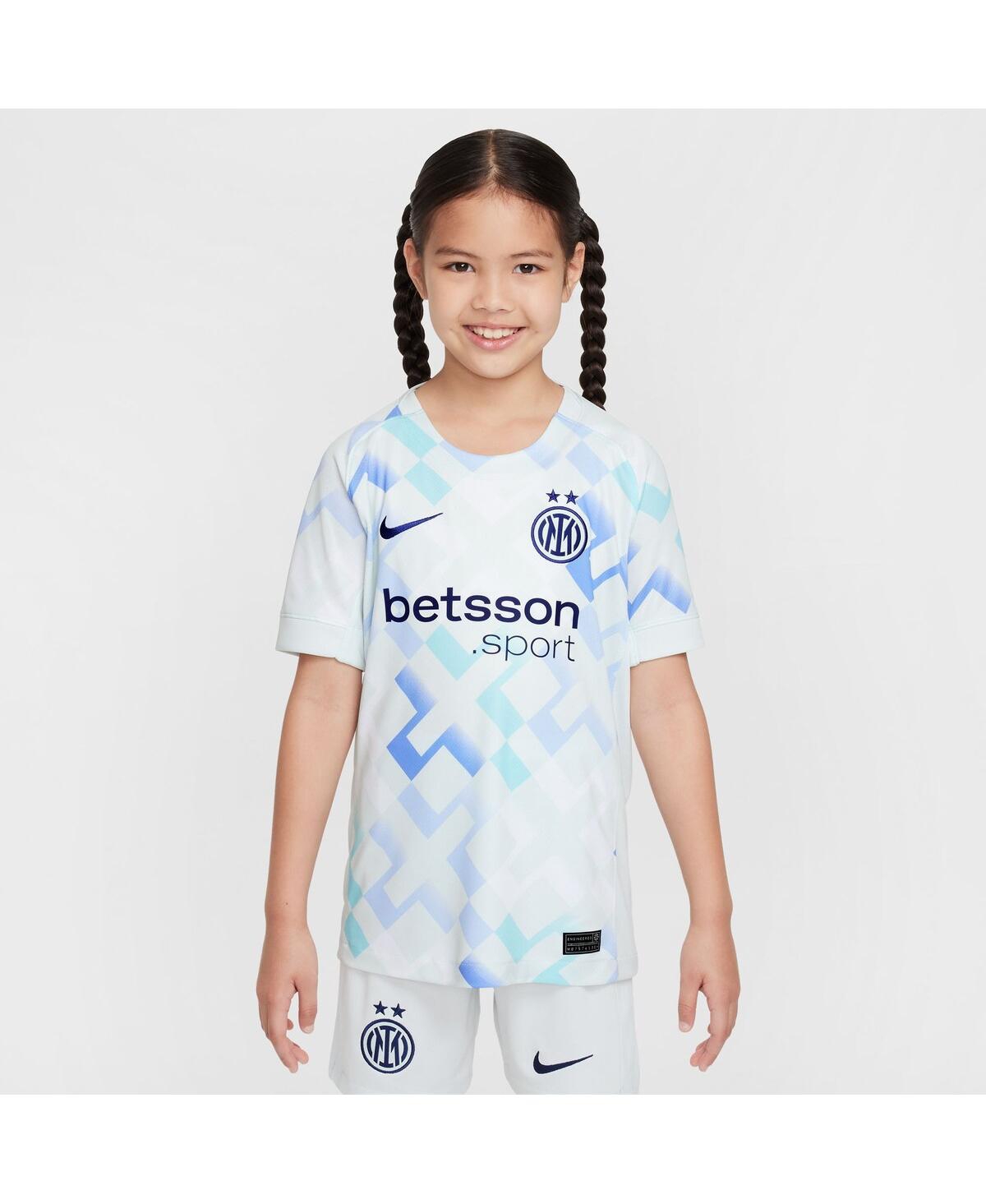 Click here for Nike Big Boys and Girls Aqua Inter Milan 2025/26 A... prices