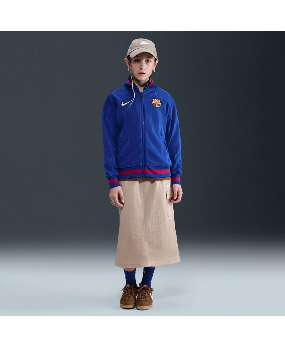 Click here for Nike Big Boys and Girls Blue Barcelona 2025/26 Hom... prices
