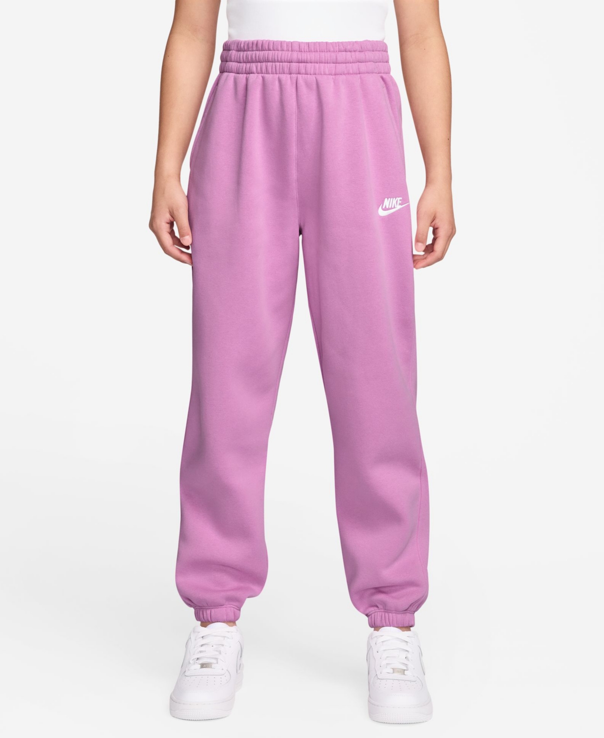 Click here for Nike Big Girls Sportswear Club Fleece Loose Logo J... prices