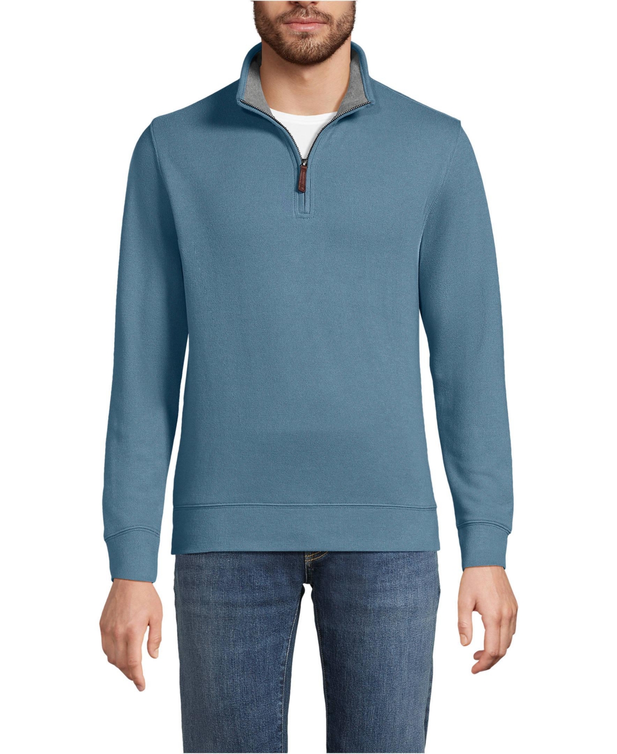 Click here for Lands End Big & Tall Bedford Rib Quarter Zip Sweat... prices
