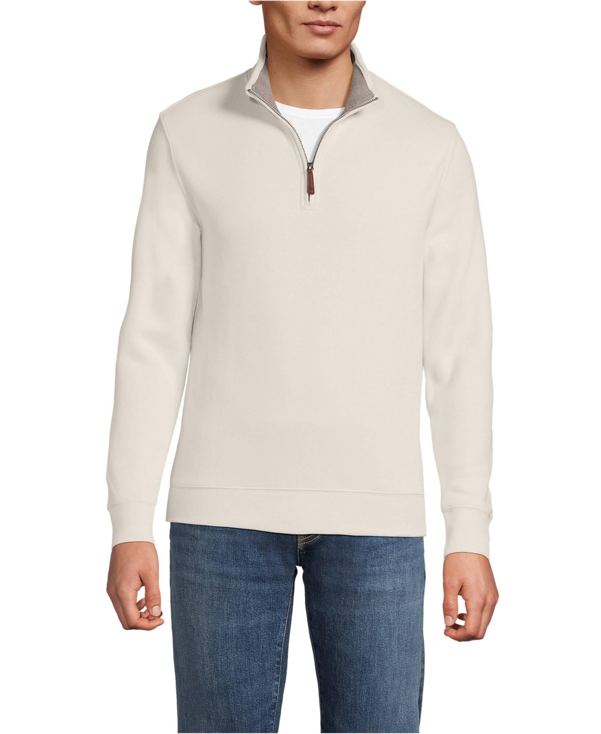Click here for Lands End Big & Tall Bedford Rib Quarter Zip Sweat... prices