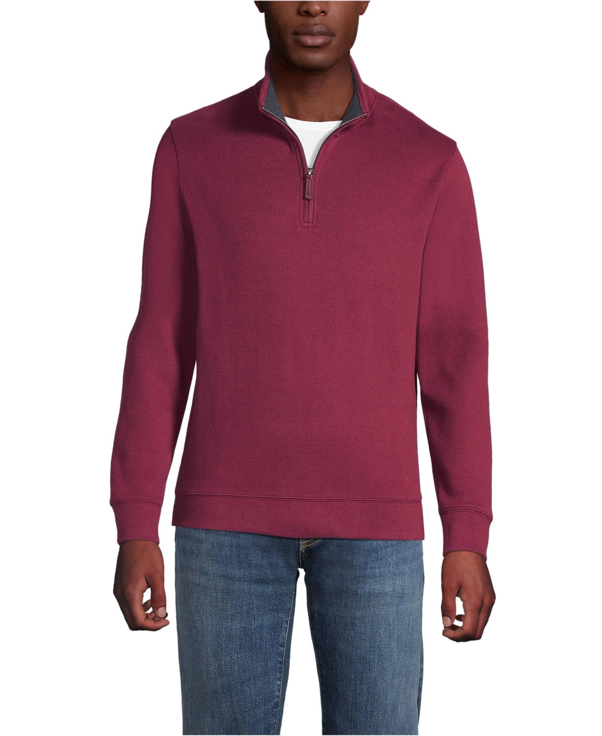 Click here for Lands End Big & Tall Bedford Rib Quarter Zip Sweat... prices