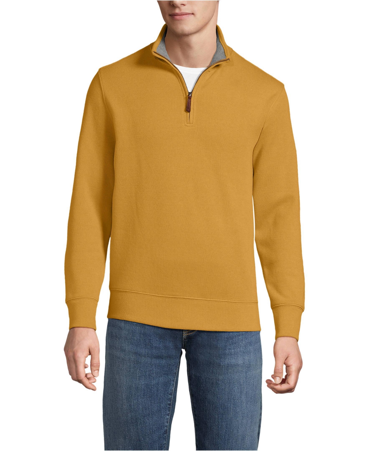 Click here for Lands End Big & Tall Bedford Rib Quarter Zip Sweat... prices