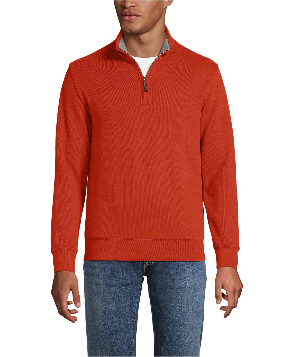 Click here for Lands End Big & Tall Bedford Rib Quarter Zip Sweat... prices