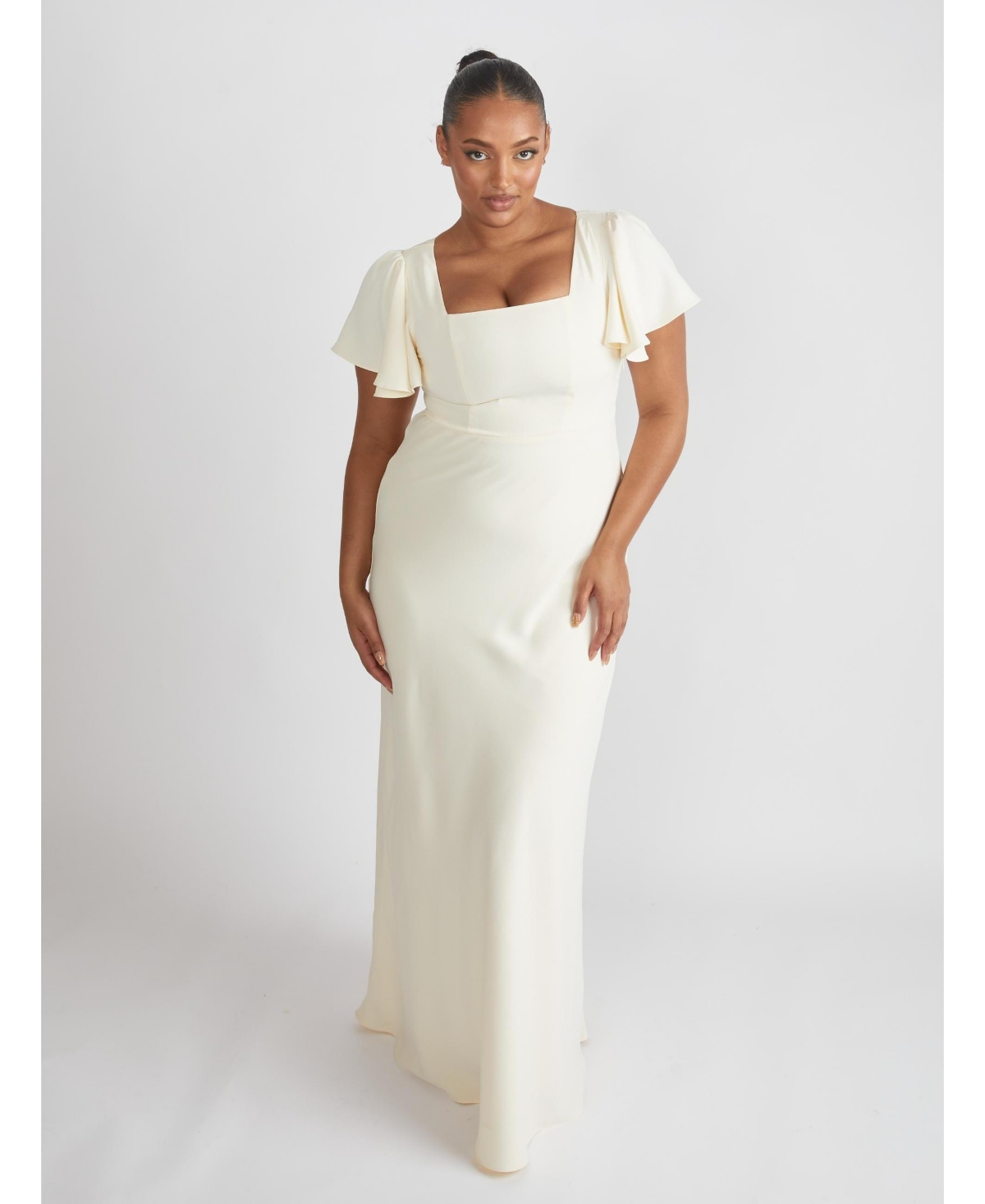 Click here for Six Stories Womens Square Neck Crepe Bridesmaid Dr... prices