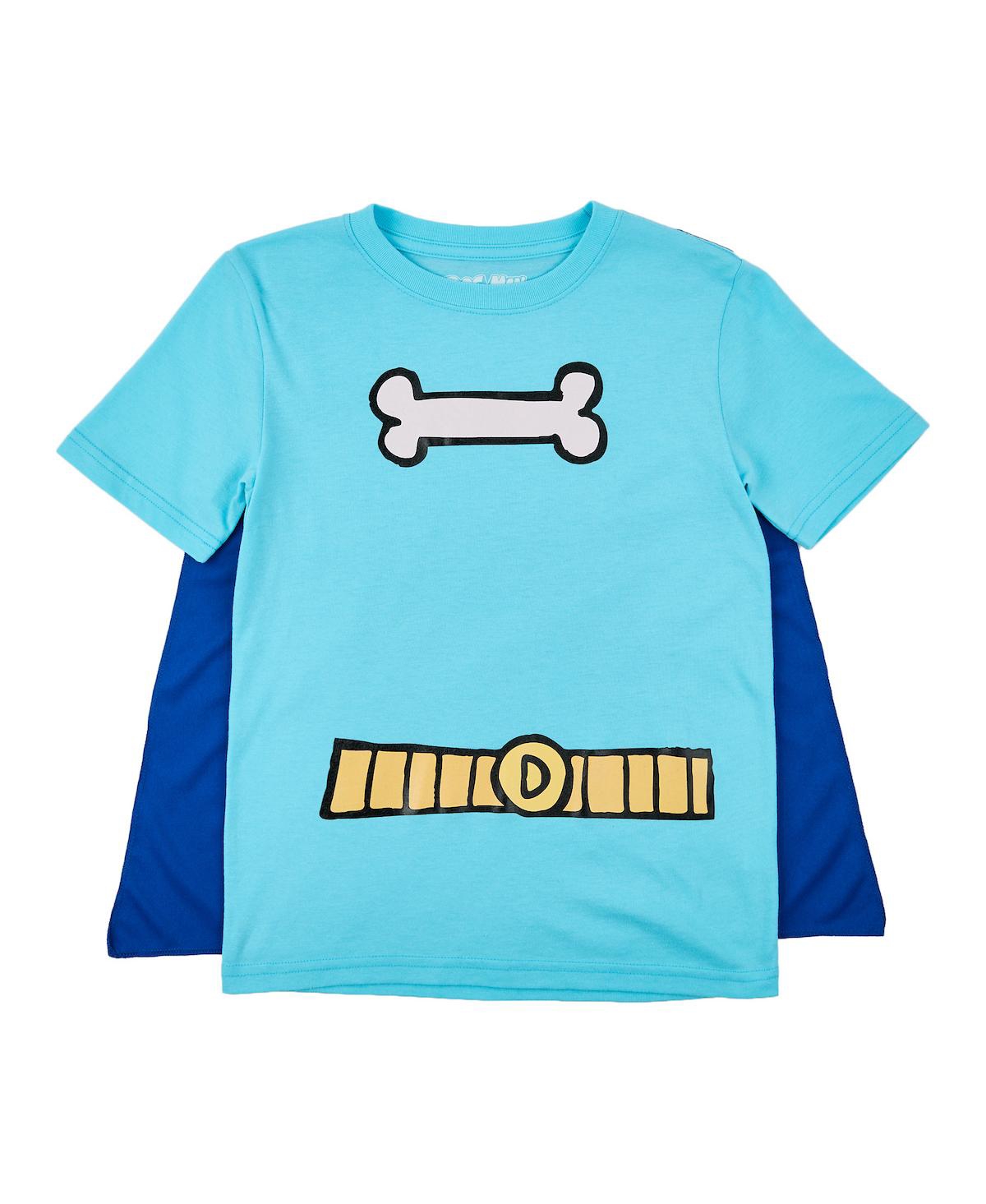 Click here for Dog Man Big Boys Bone and Belt Print Blue Crew Nec... prices