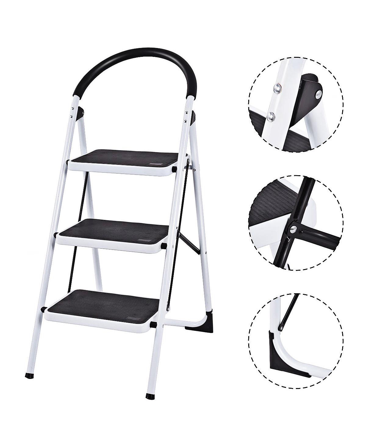 Click here for 3 Step Ladder Folding Stool Heavy Duty 330Lbs Capa... prices