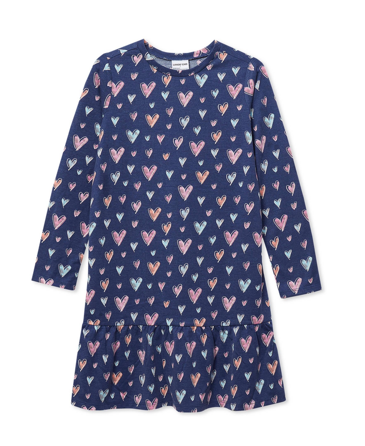 Click here for Lands End Girls Long Sleeve Jersey Nightgown - Pur... prices