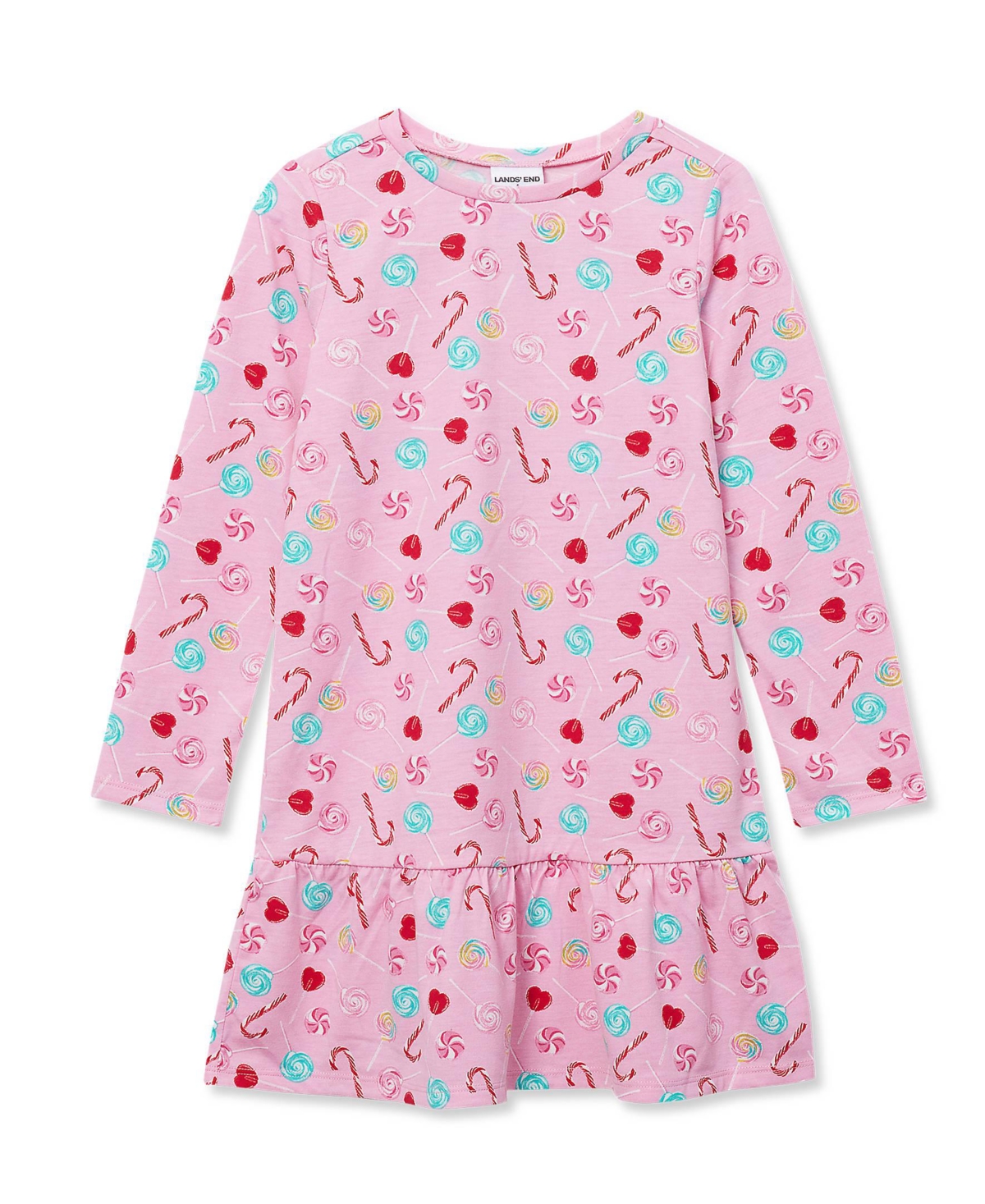 Click here for Lands End Girls Long Sleeve Jersey Nightgown - Gua... prices